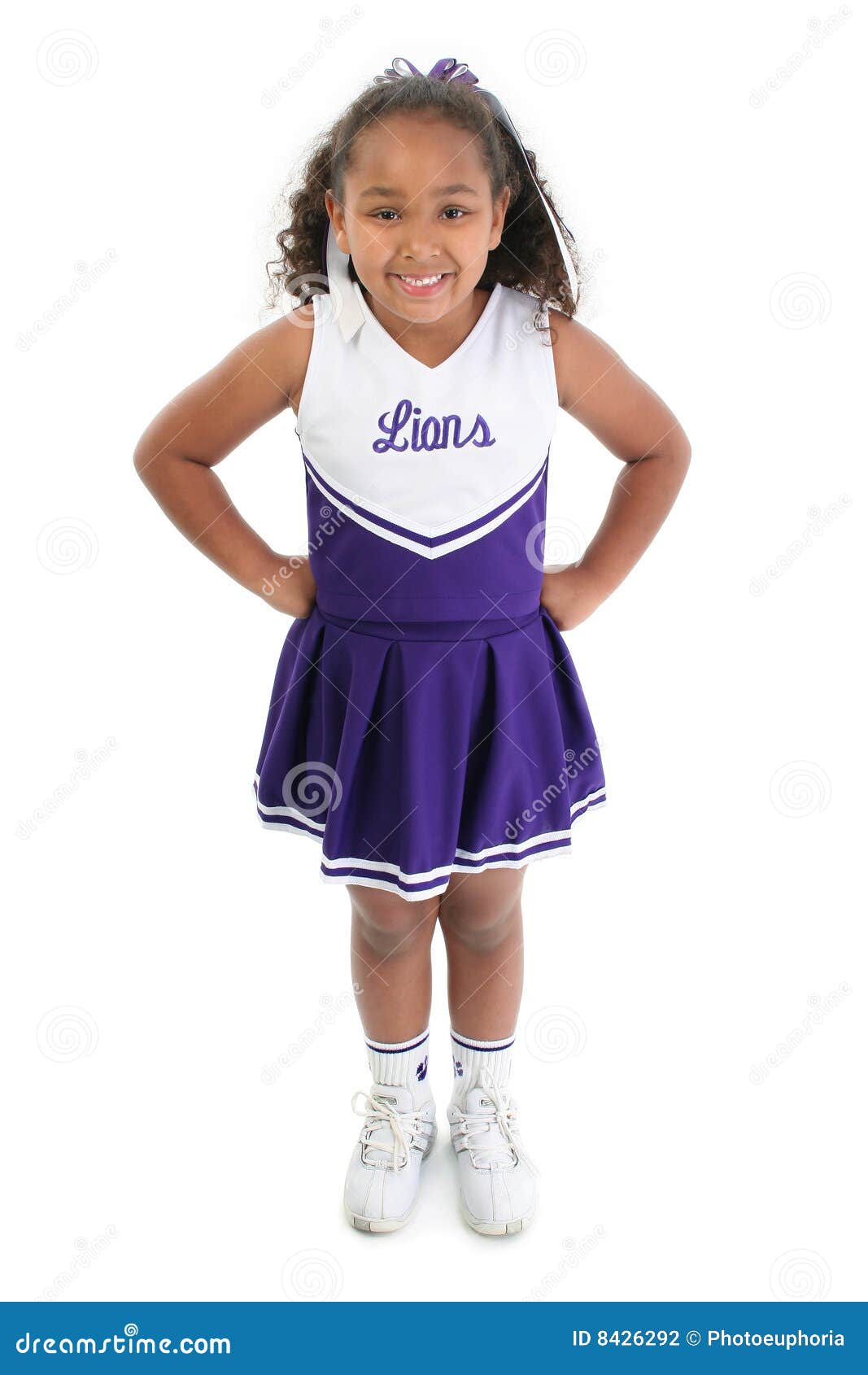 Cute little cheerleader stock photo. Image of costume - 8426292