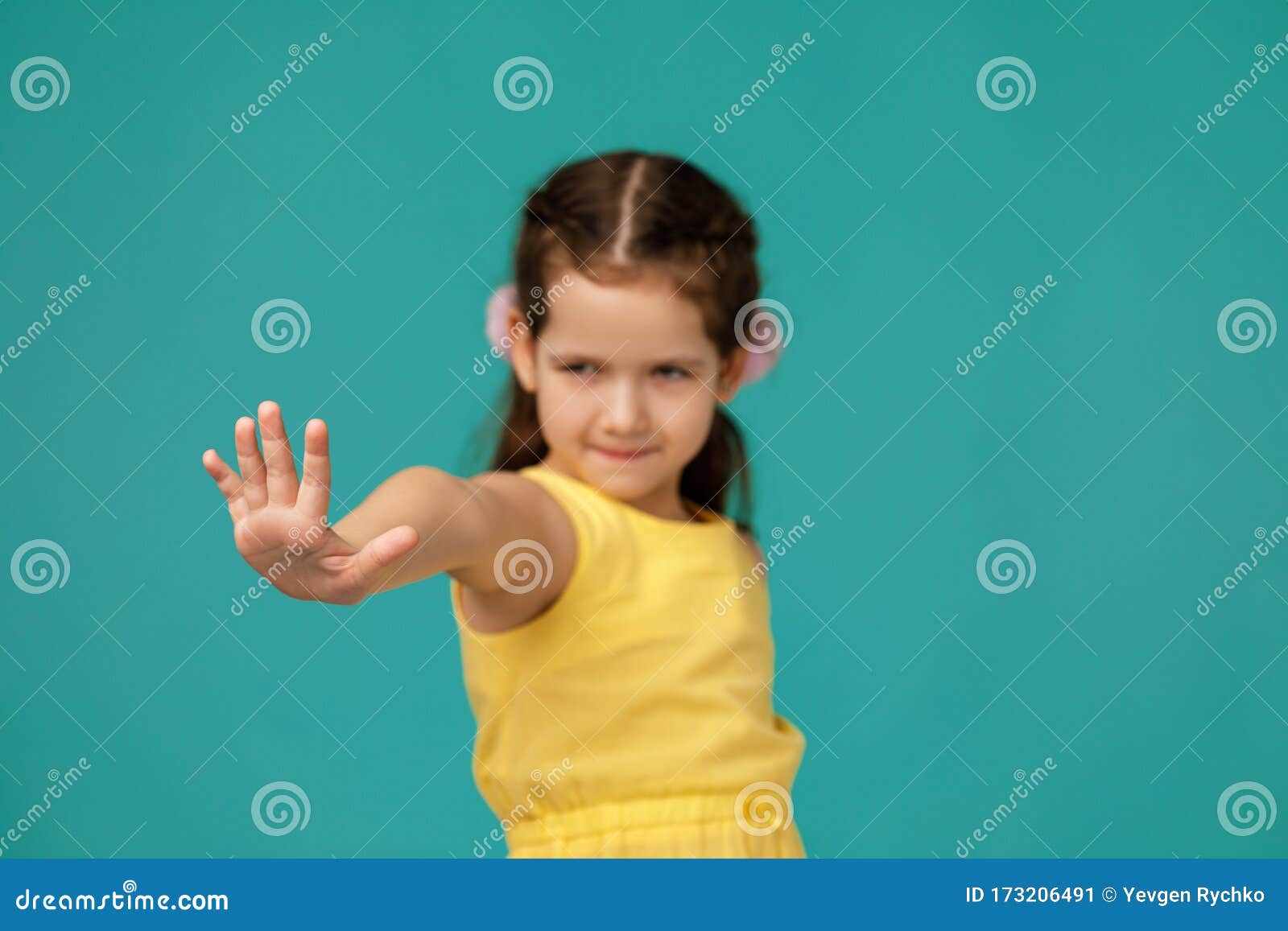 Cute Little Child Girl Making Stop Gesture Stock Image - Image of ... Cute Little Child Girl Making Stop Gesture Stock Image - Image of ...