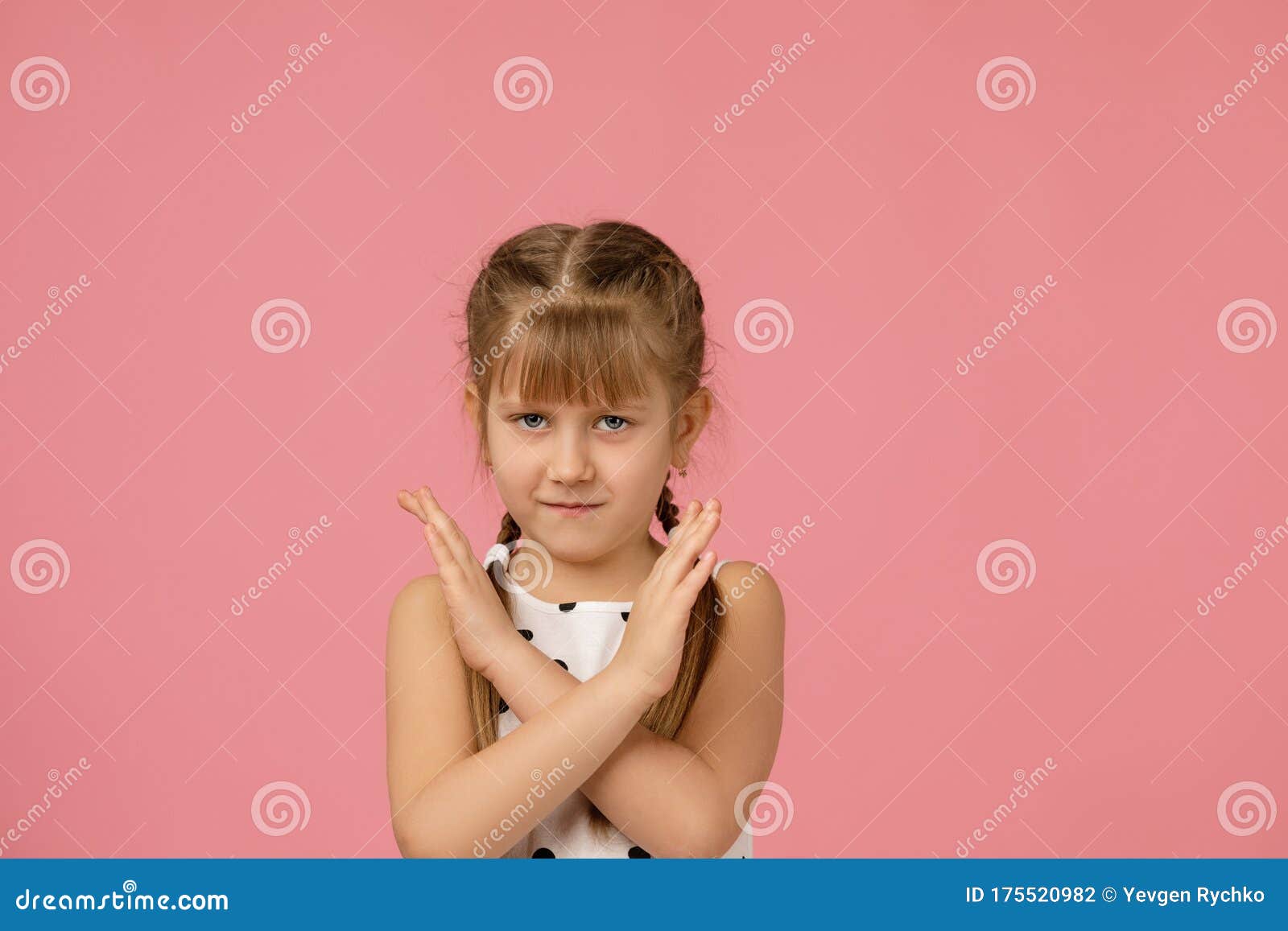 Cute Little Child Girl Making Stop Gesture Stock Photo - Image of ... Cute Little Child Girl Making Stop Gesture Stock Photo - Image of ...