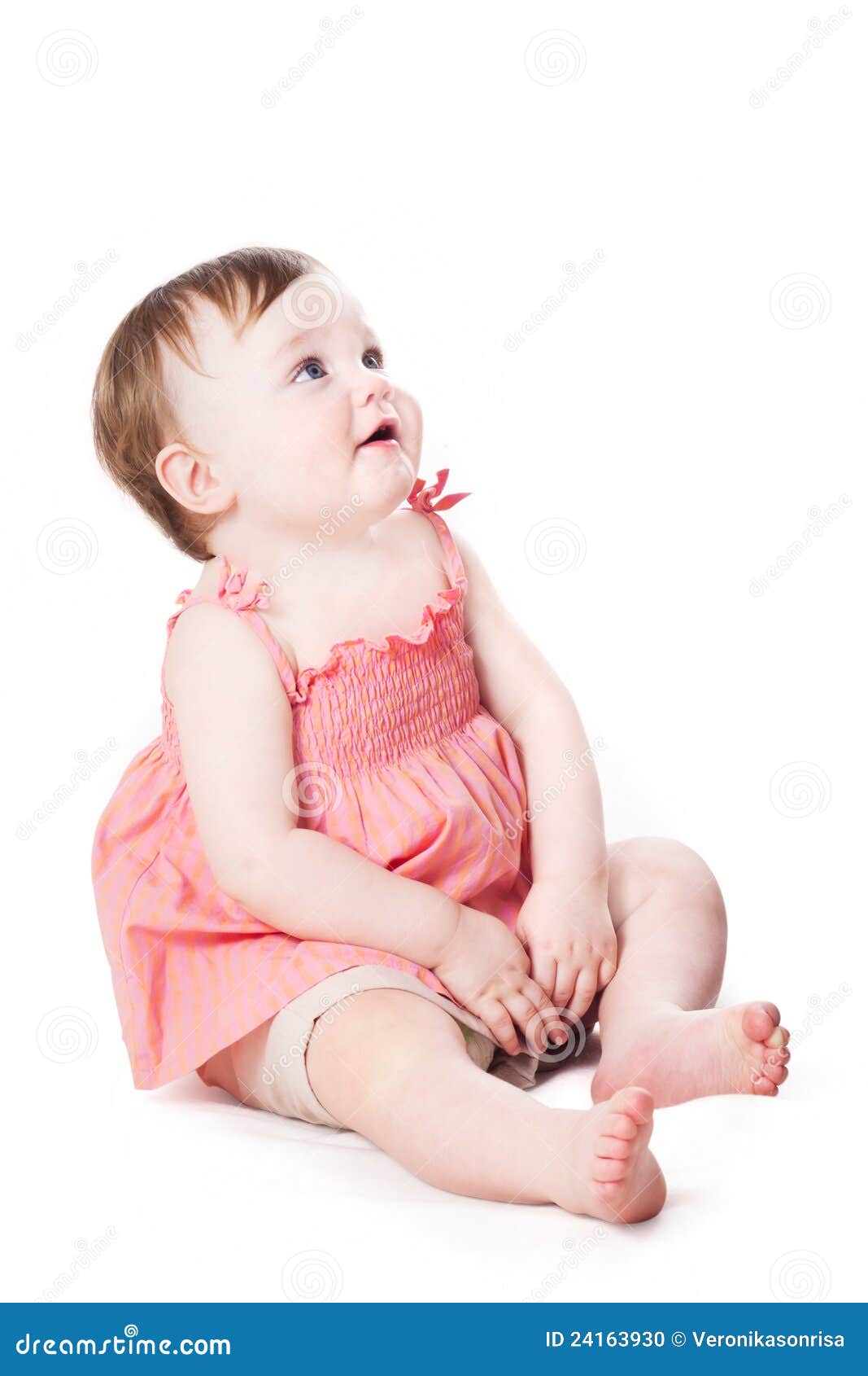 Cute Little Child Looking Up Stock Photo - Image of cute, smiling: 24163930