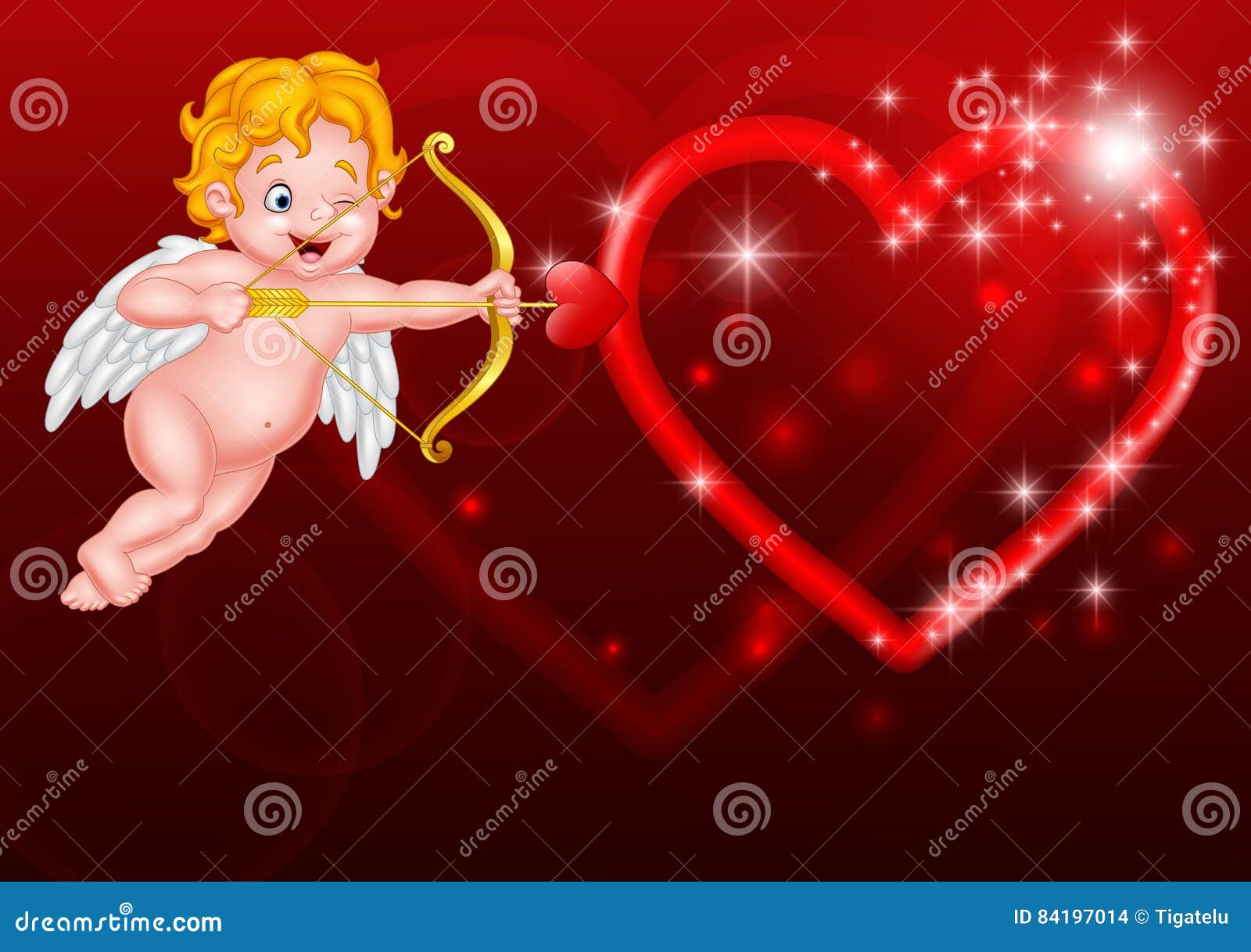 Cupid Aiming His Arrow Stock Illustration | CartoonDealer.com #49662085