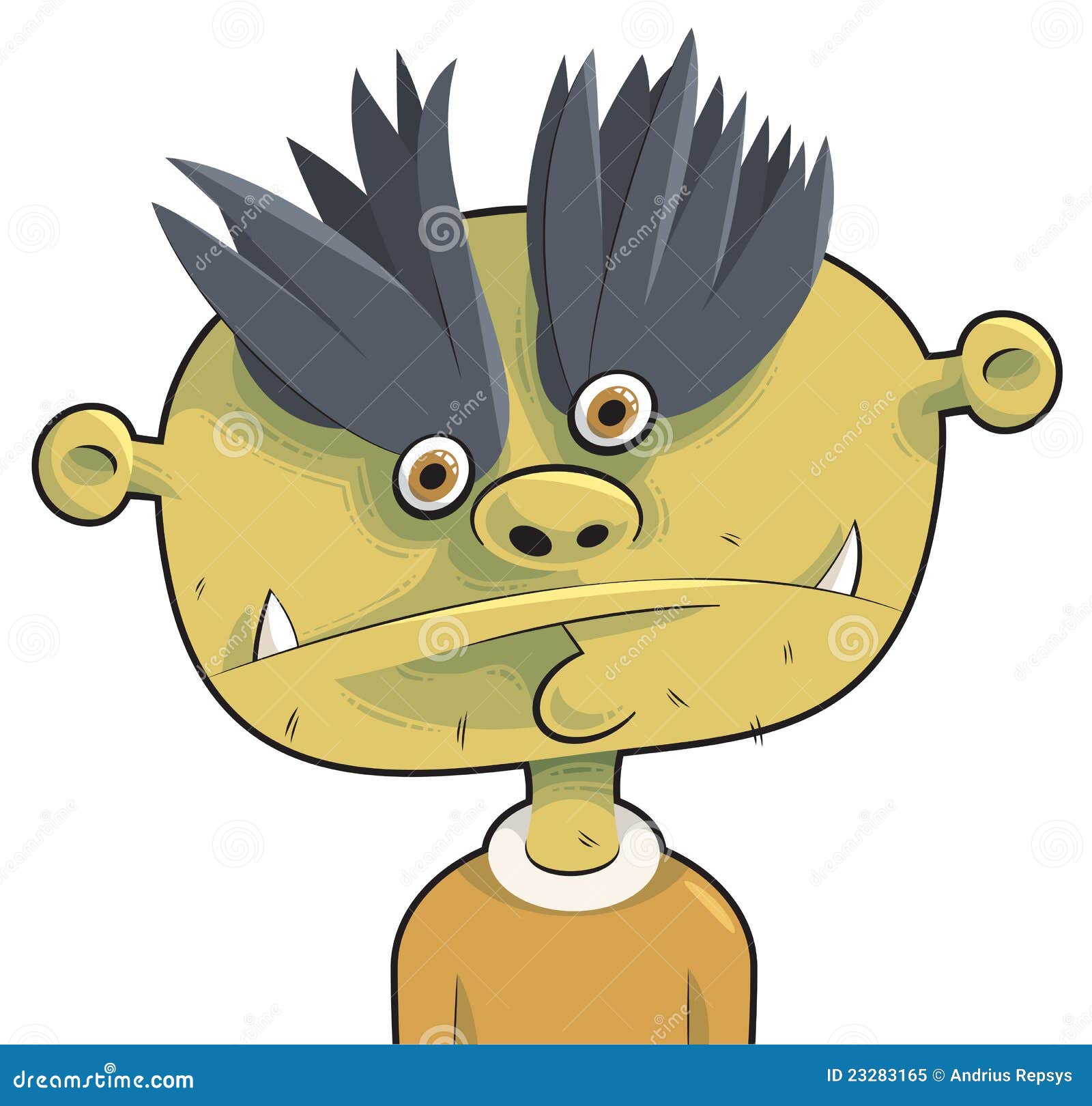 Cute little devil stock vector. Illustration of mascot - 23283165