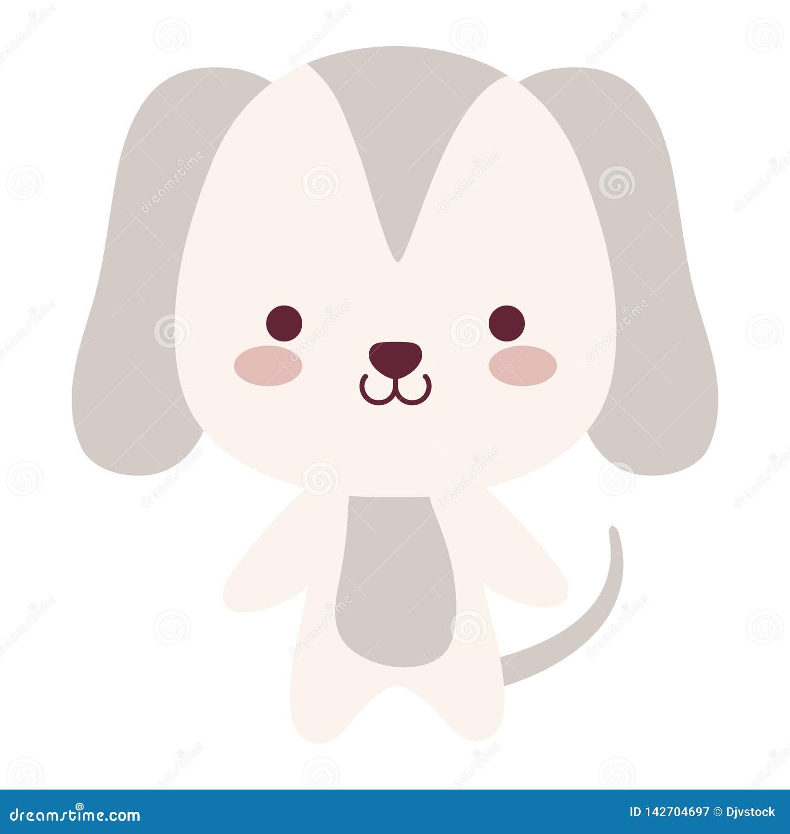Cute and Little Dog Character Stock Vector - Illustration of design ...