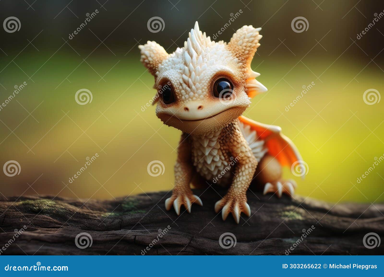 A cute little dragon stock illustration. Illustration of funny - 303265622