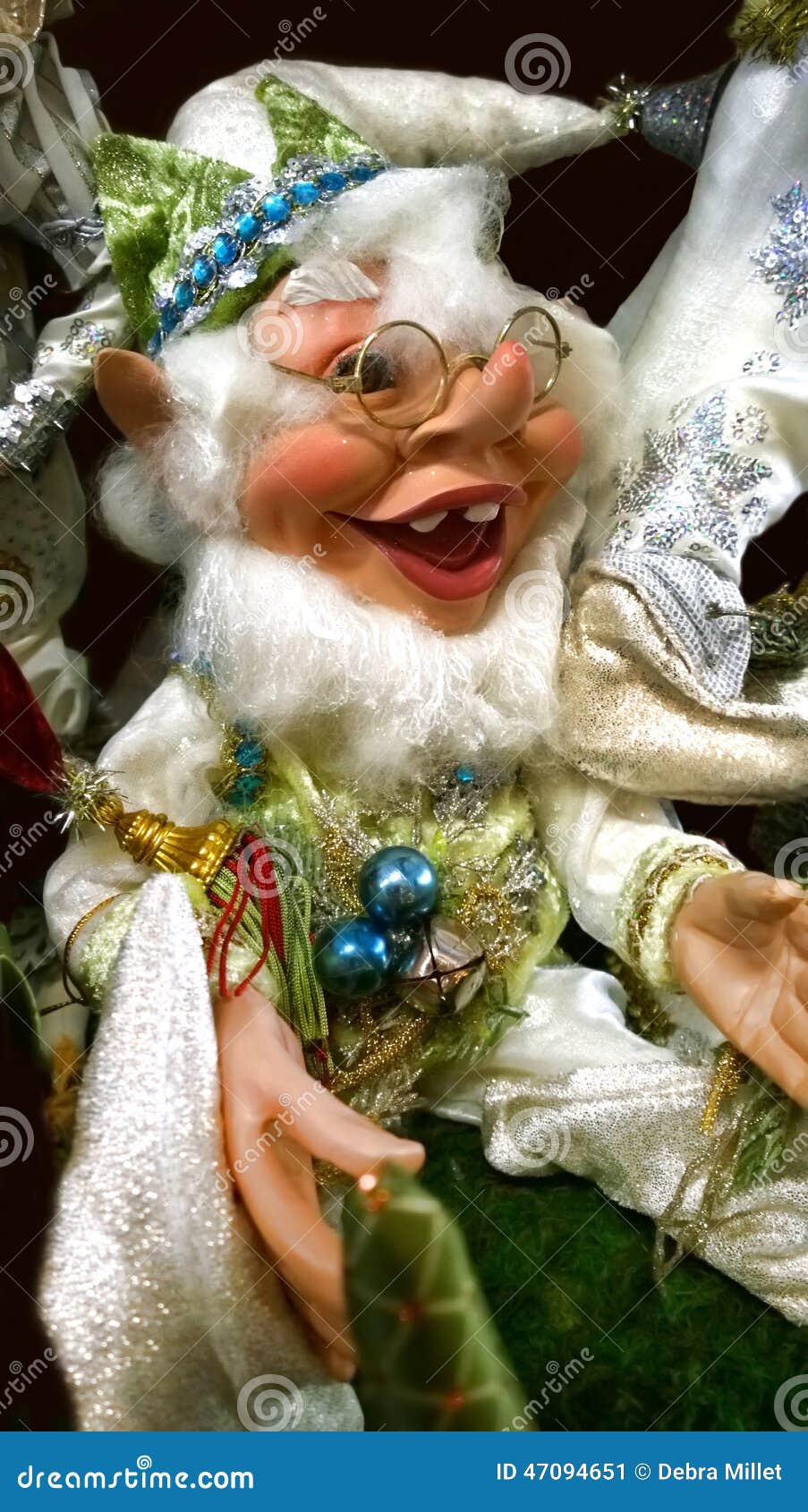 Cute little elf stock image. Image of christmas, glasses - 47094651