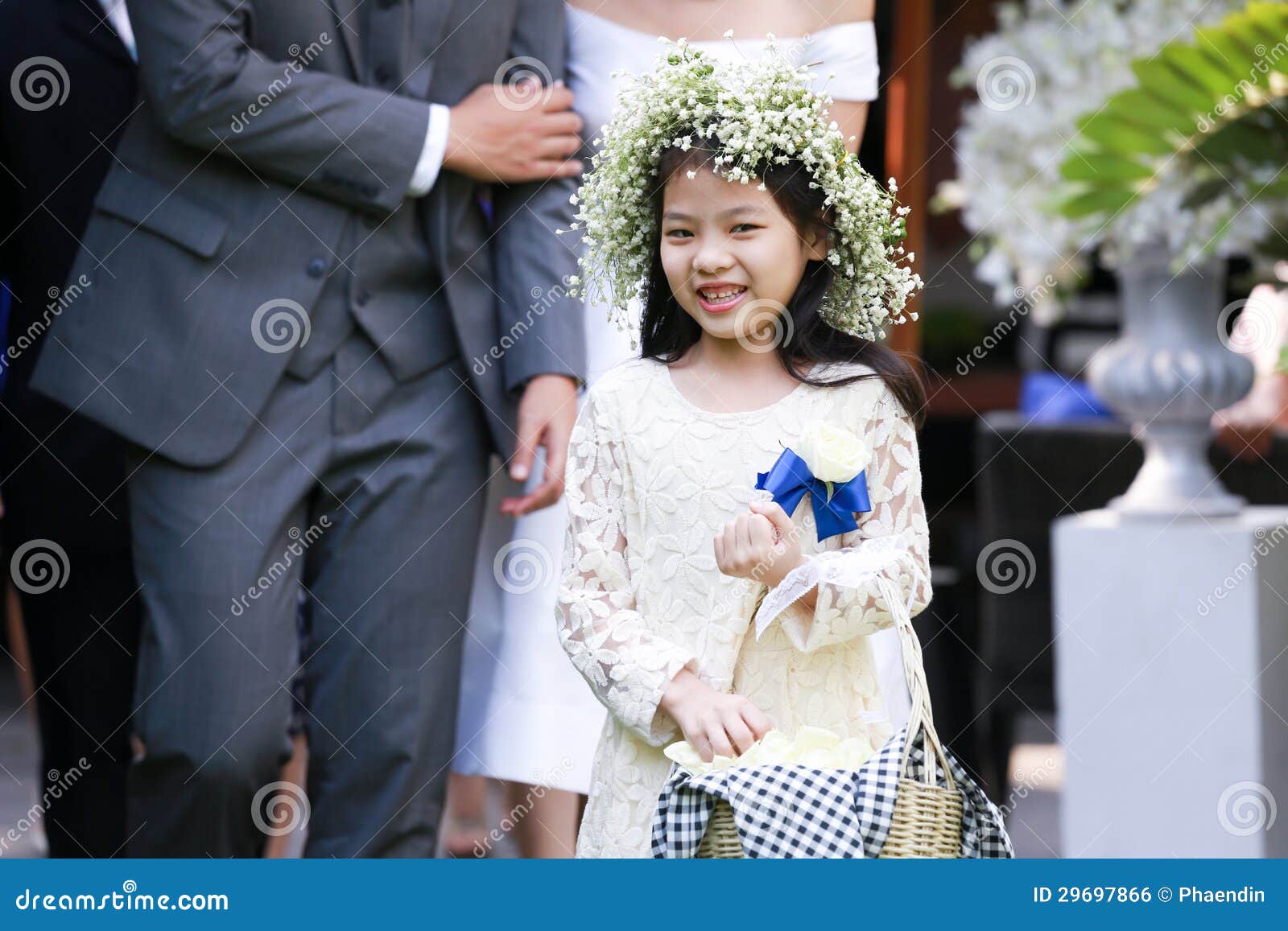 Cute little flower girl stock photo. Image of flora, female - 29697866