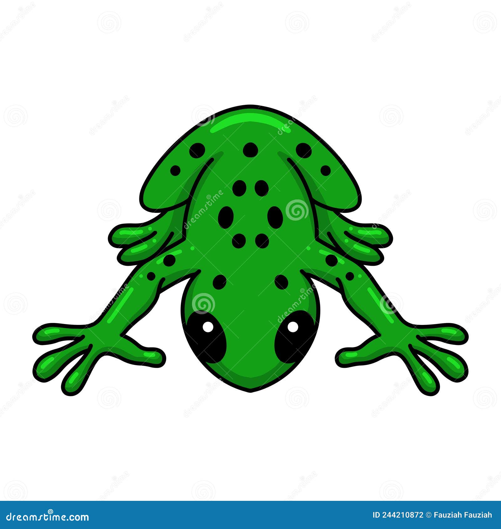 Cute Little Frog Cartoon Character Stock Vector - Illustration of ...
