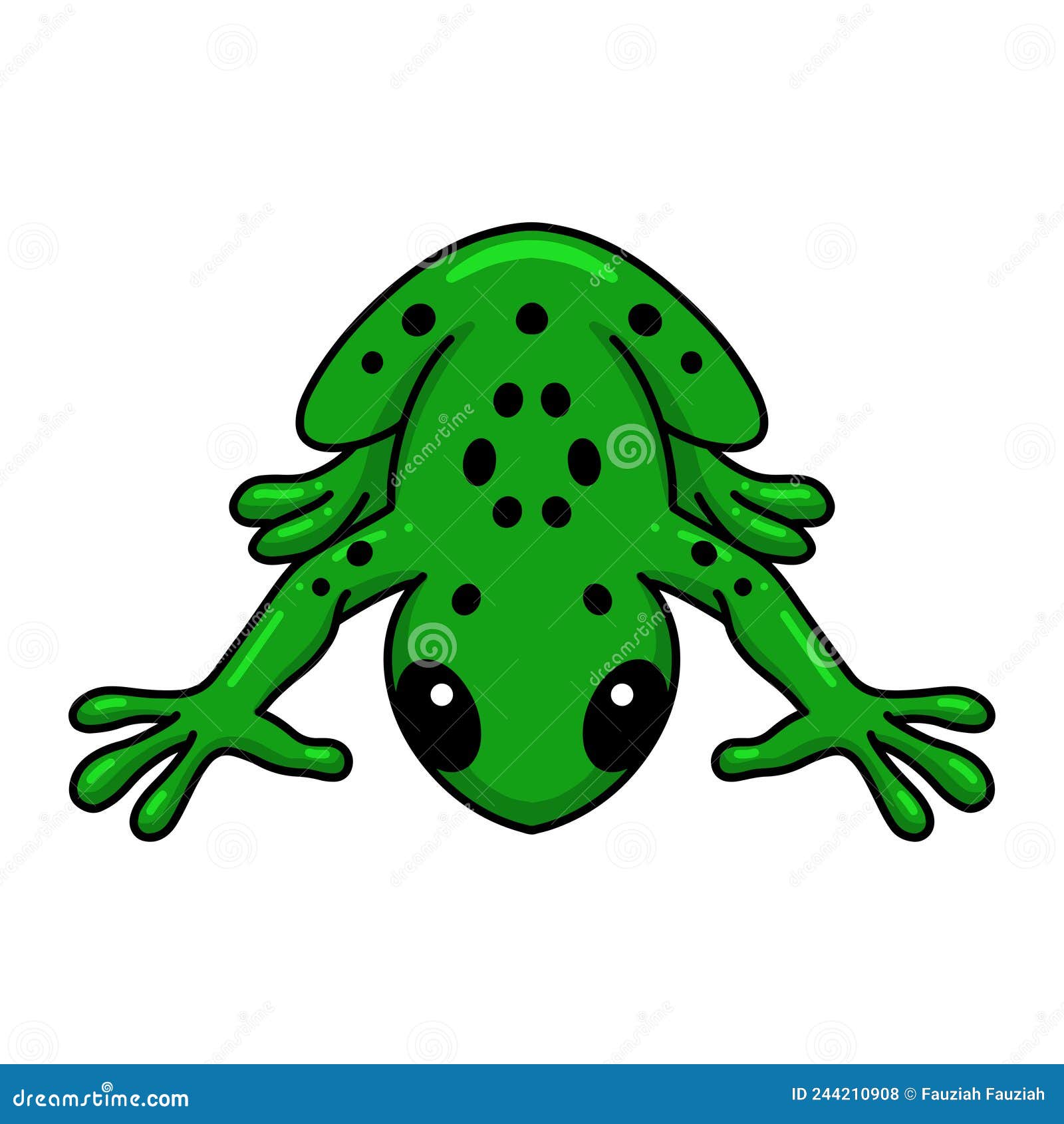 Cute Little Frog Cartoon Character Stock Vector - Illustration of ...
