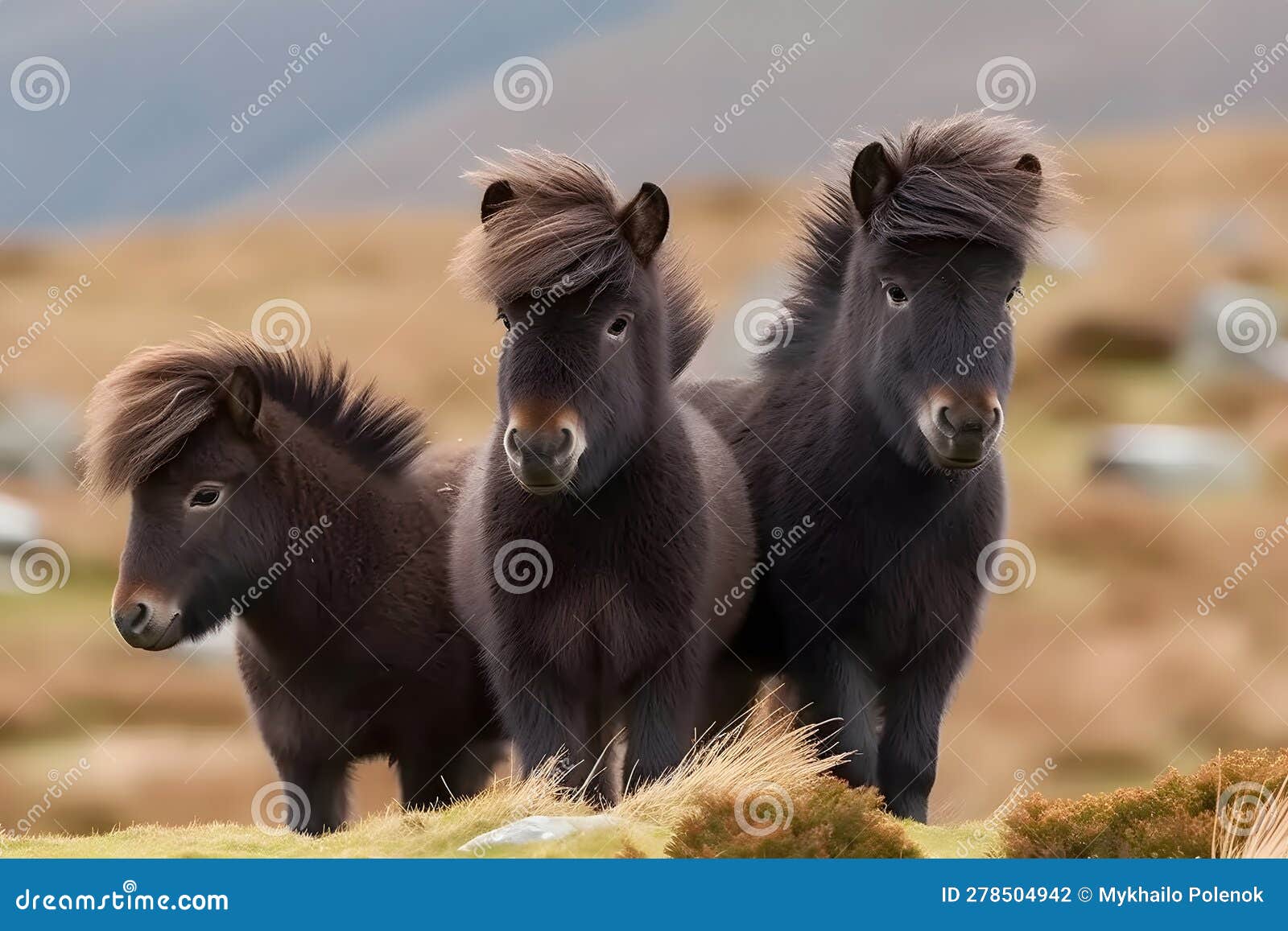 Cute Little Funny Pony. Neural Network AI Generated Stock Illustration ...