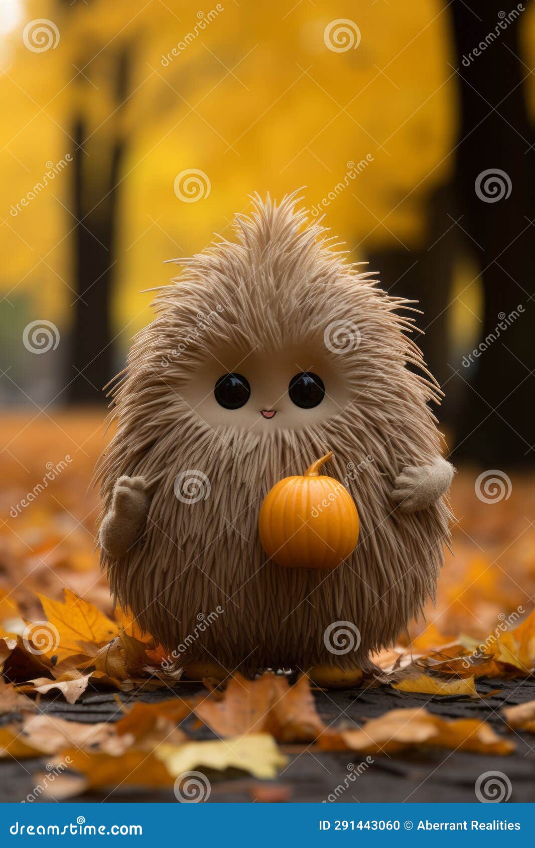 Furry Fox Creature With Solarization Effect And Photocopy Lines Royalty ...