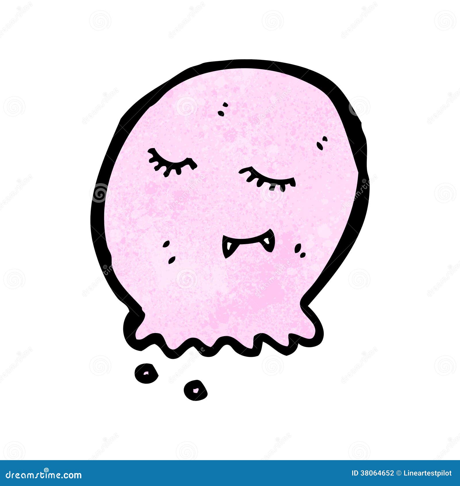 Cute little ghost cartoon stock vector. Illustration of artwork - 38064652
