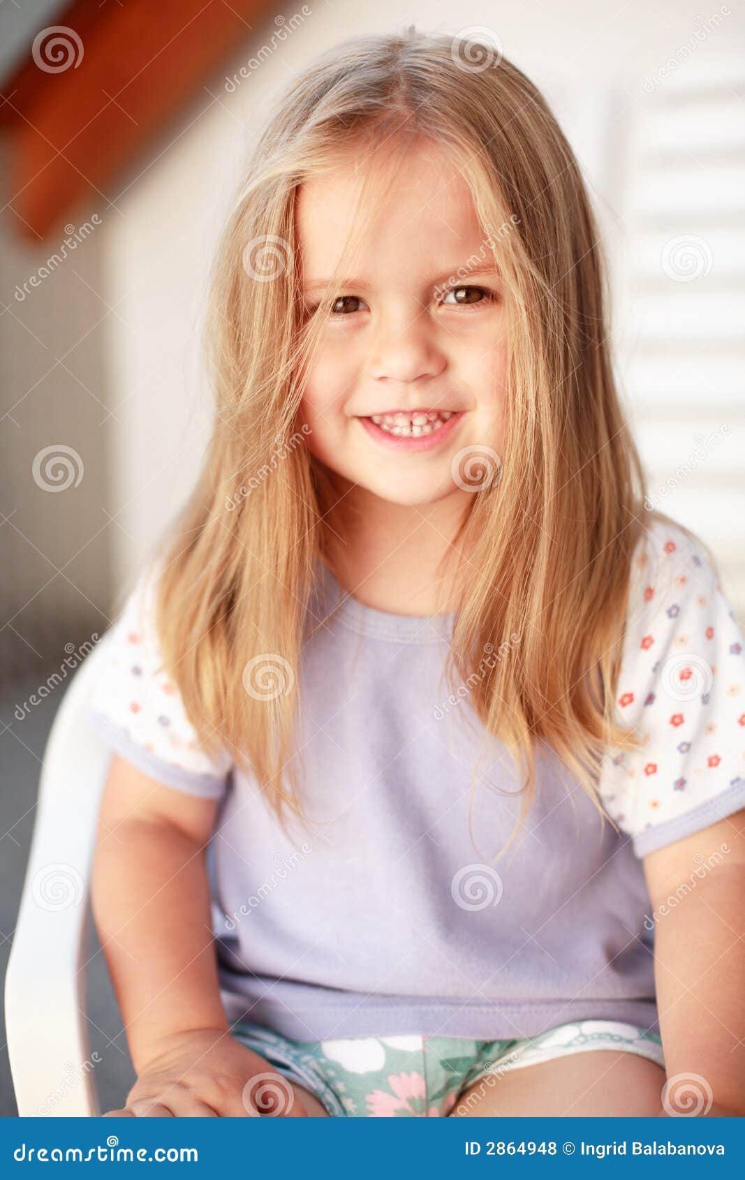 Cute little girl stock photo. Image of funny, smiling - 2864948