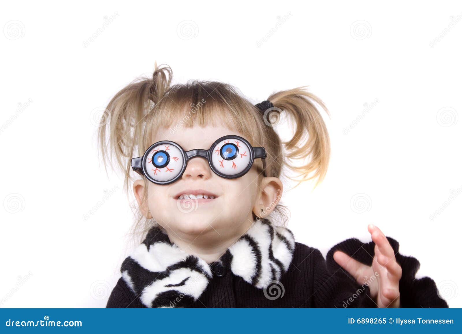 Cute Little Girl Acting Silly Stock Image - Image of studio, wacky: 6898265