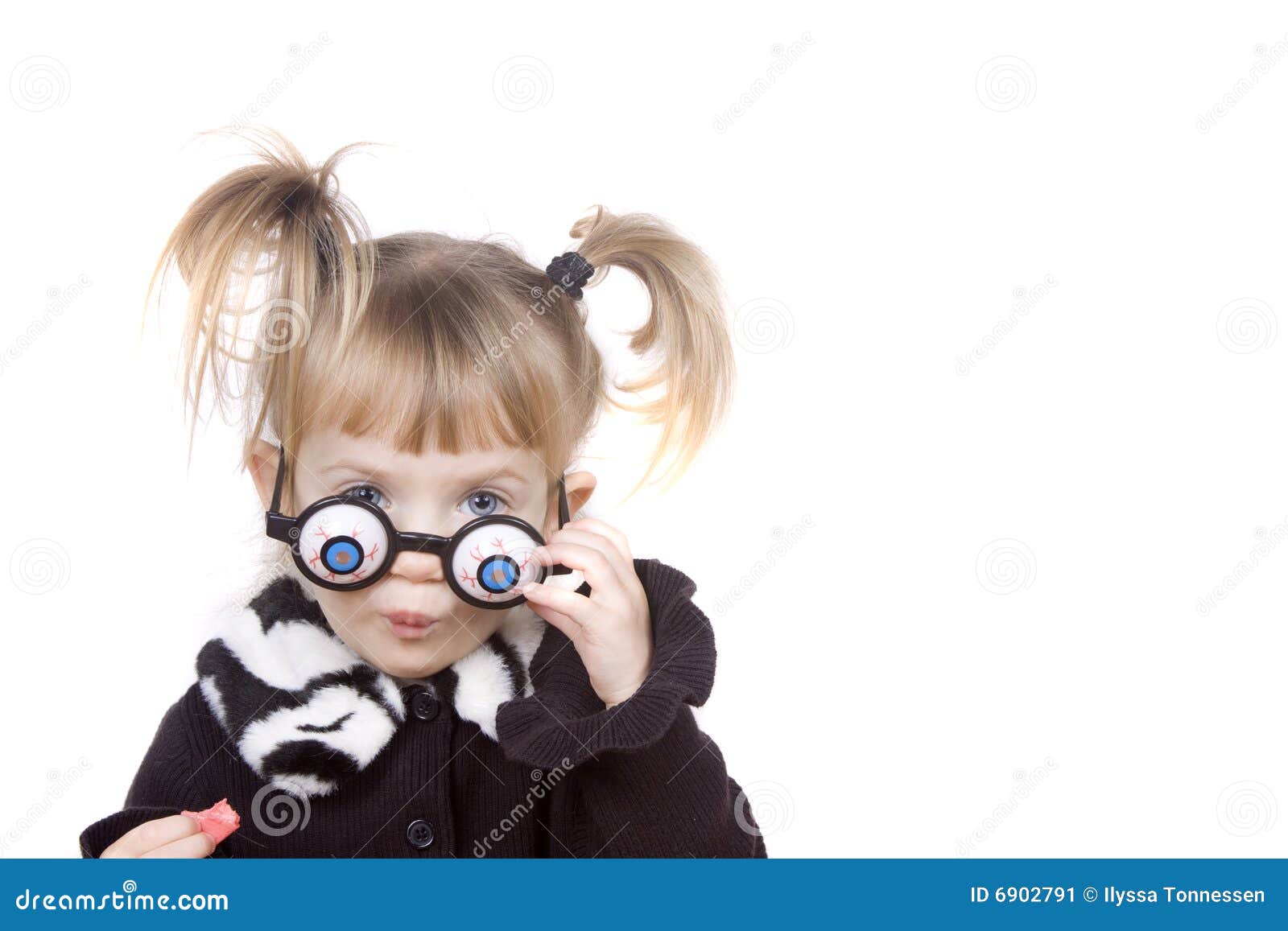 Cute Little Girl Acting Silly Stock Image - Image of caucasian, laugh ...