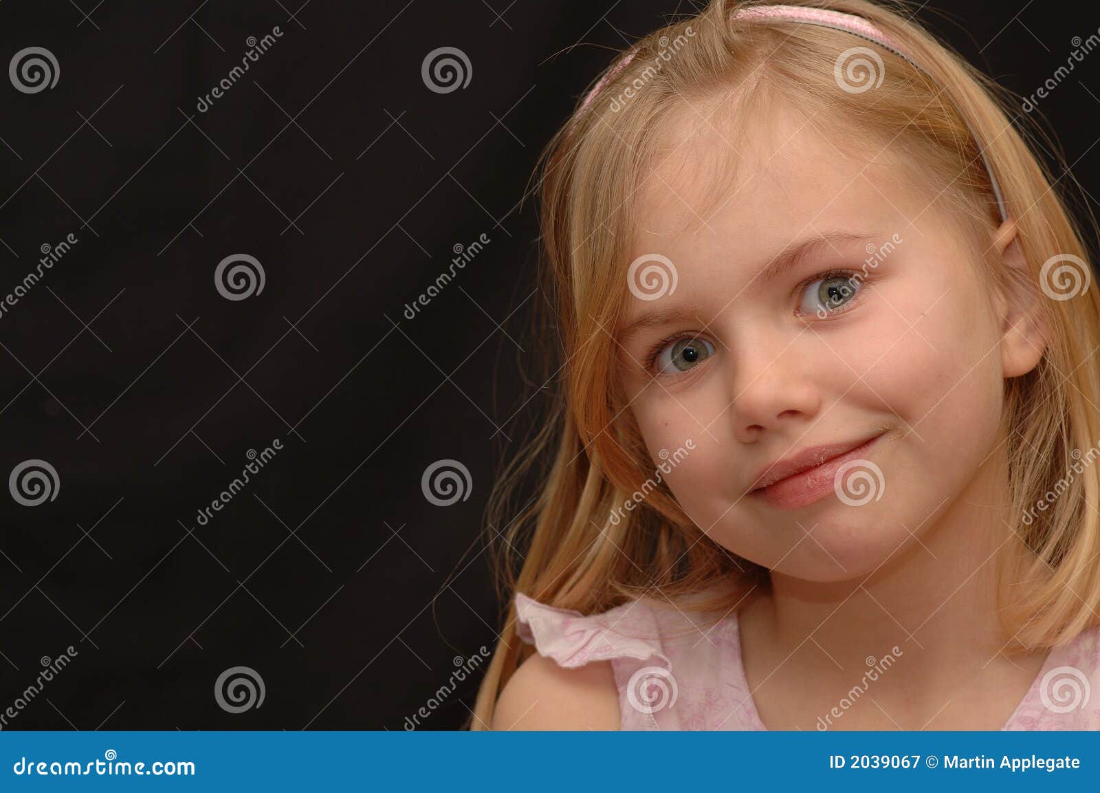 Cute Little Girl with Bright Eyes Stock Image - Image of appealingly ...