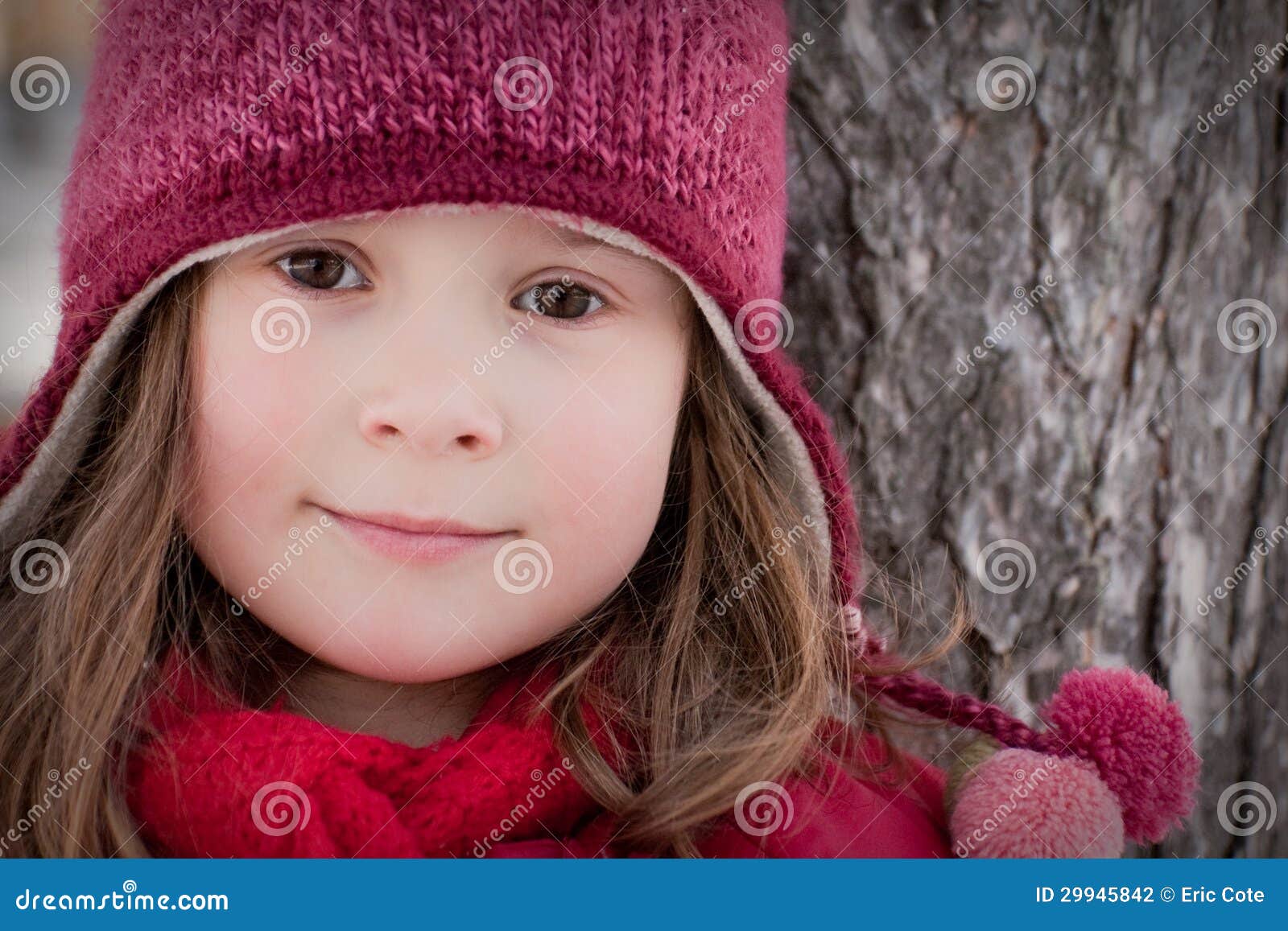 Little winter girl stock photo. Image of child, snow - 29945842