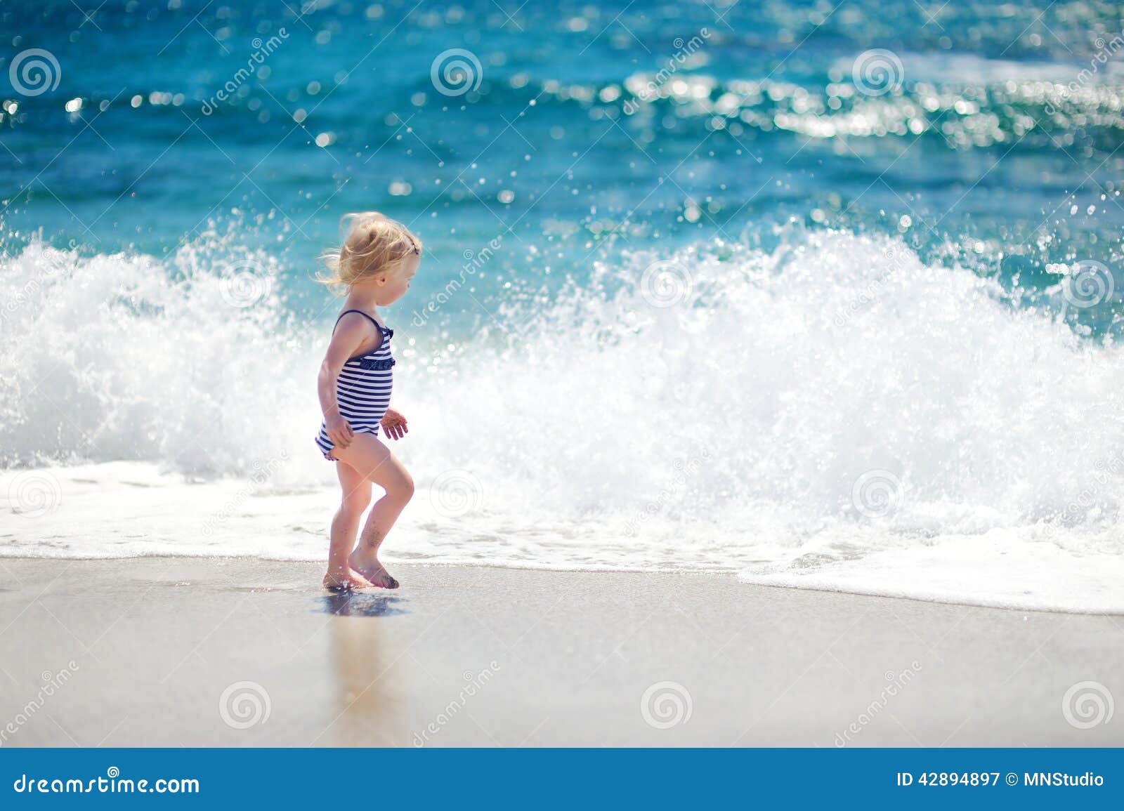 405 Little Girl Having Fun Waves Stock Photos - Free & Royalty-Free ...