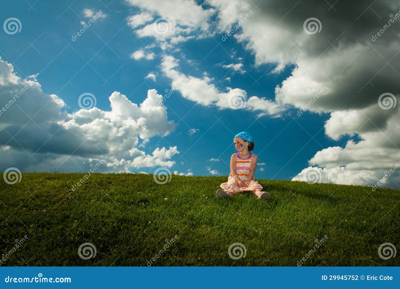Girl sitting on the grass stock photo. Image of girl - 29945752