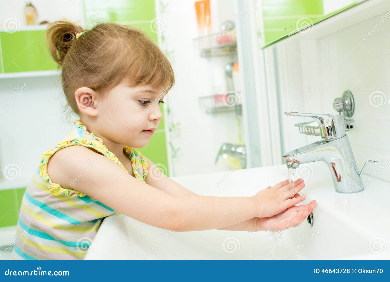 Girl Washing Hands Royalty-Free Stock Photography | CartoonDealer.com ... Girl Washing Hands Royalty-Free Stock Photography | CartoonDealer.com ...