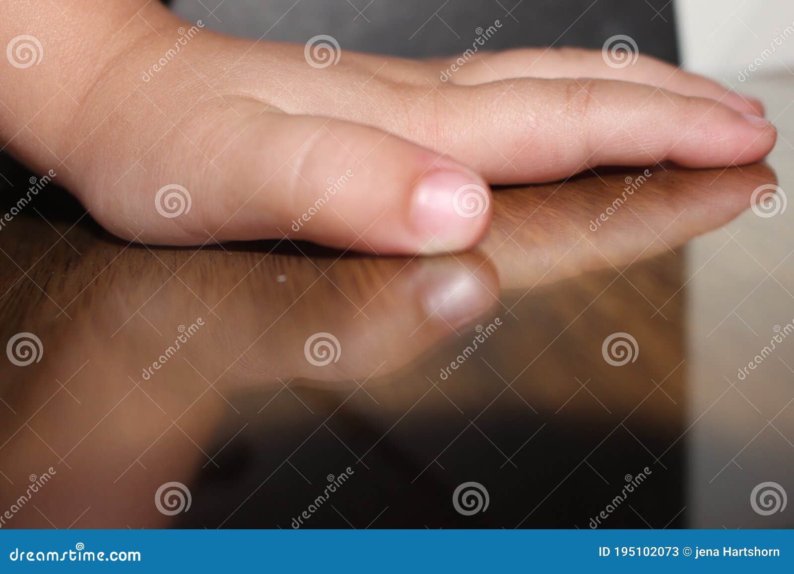 Cute Little Hands Reflection Stock Image - Image of reflection, mouth ...