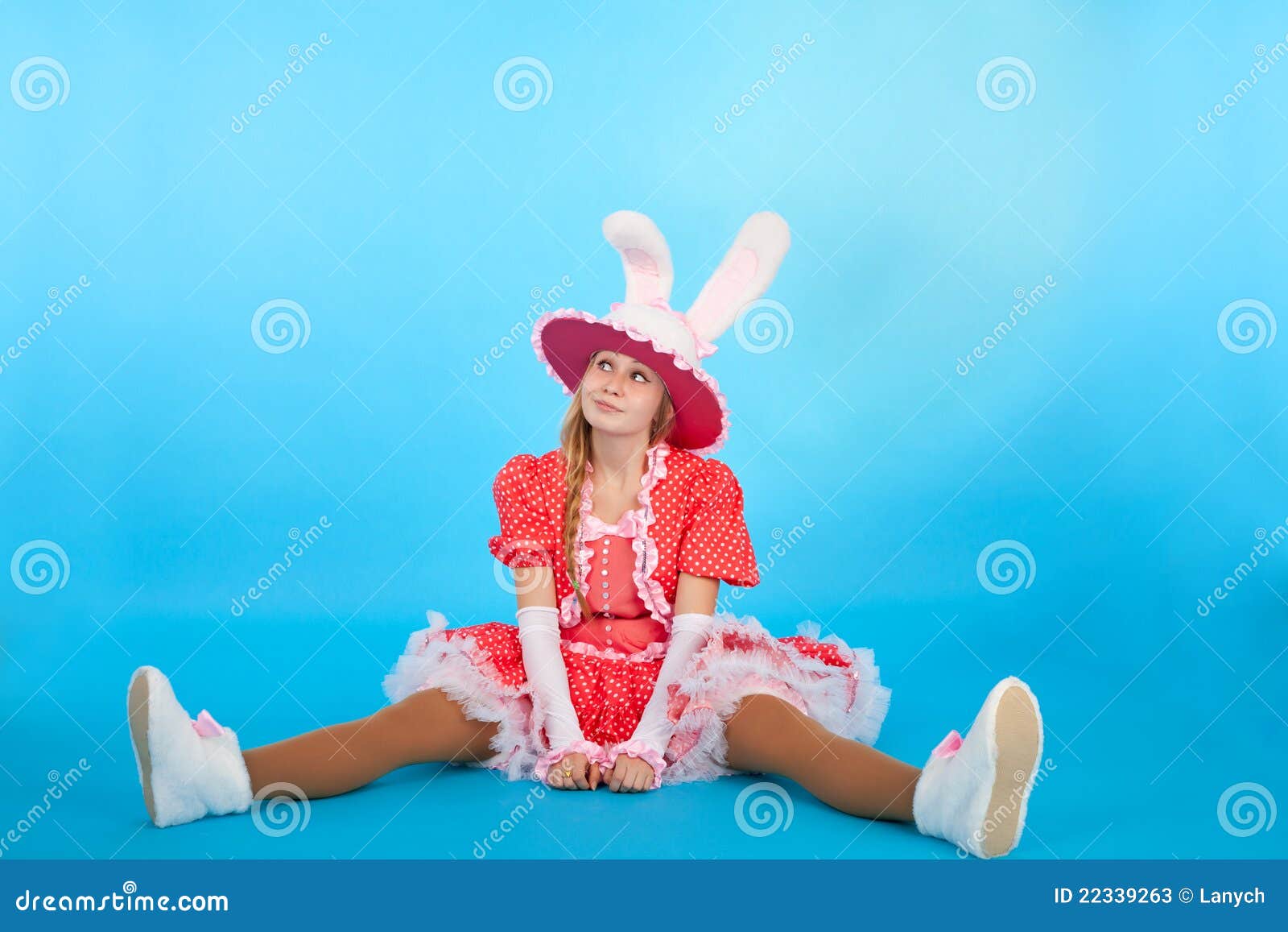 Cute little hare stock image. Image of actress, female - 22339263