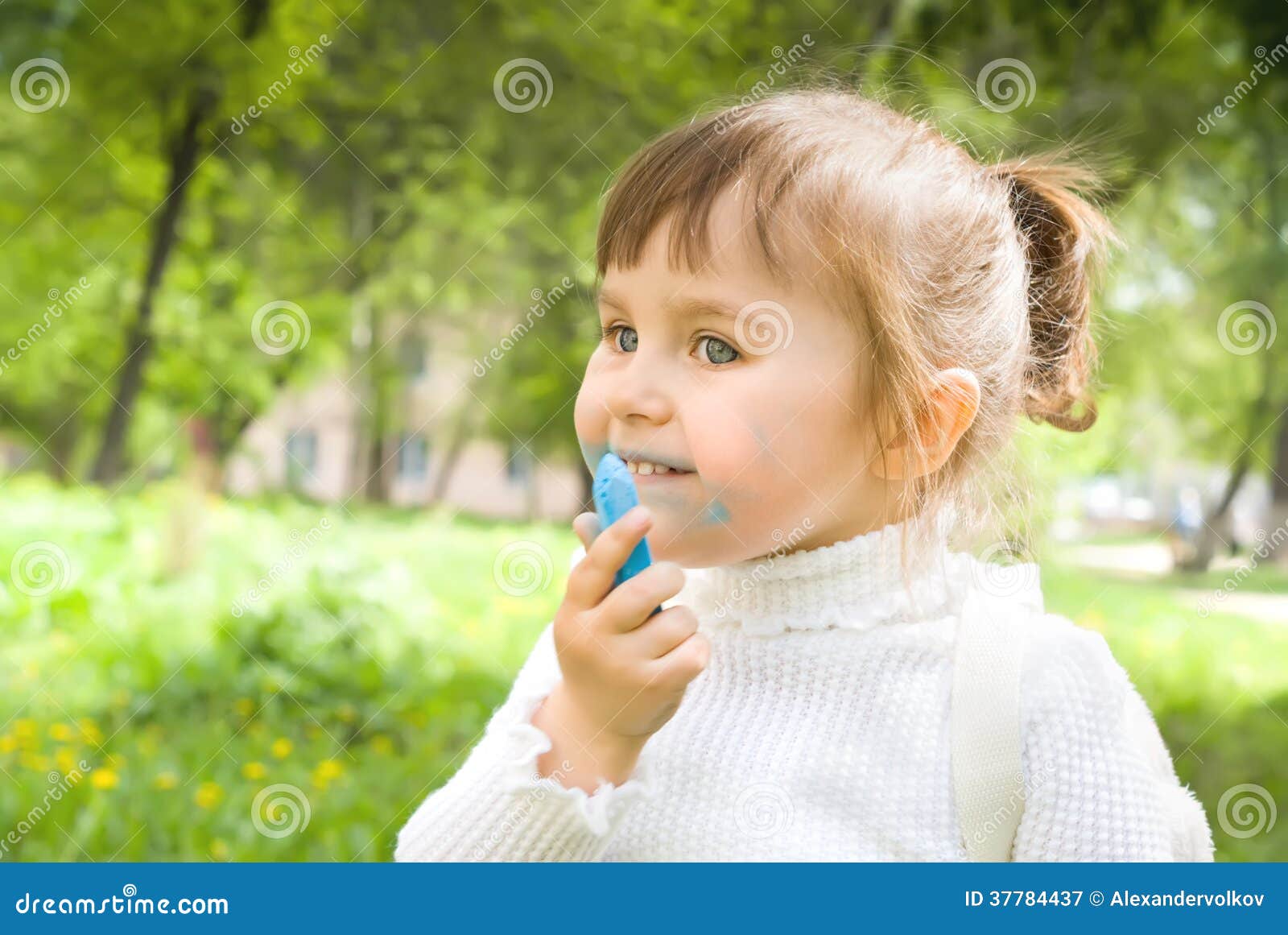 Cute little hellion girl stock image. Image of adorable - 37784437