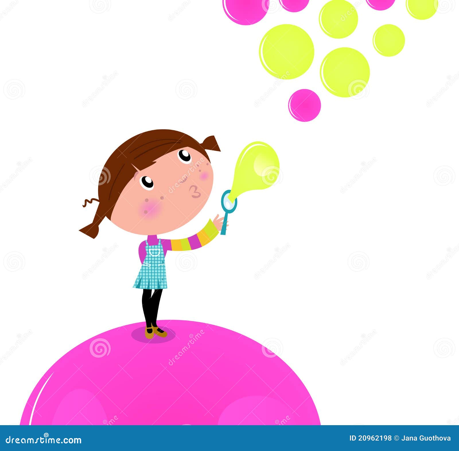 Little Boy Blowing A Party Noisemaker Vector Cartoon Illustration ...