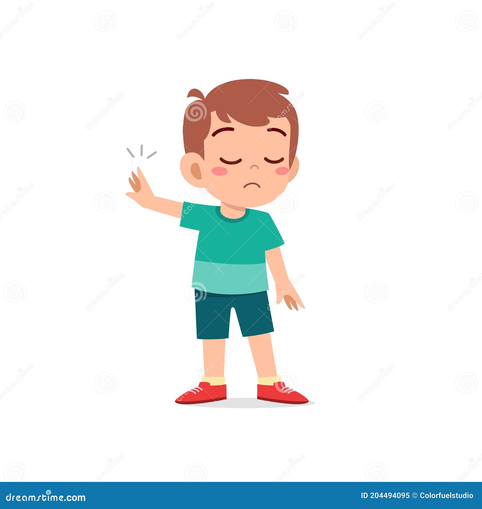 Emoticon Refuse Money Illustration. Character Vector | CartoonDealer ...