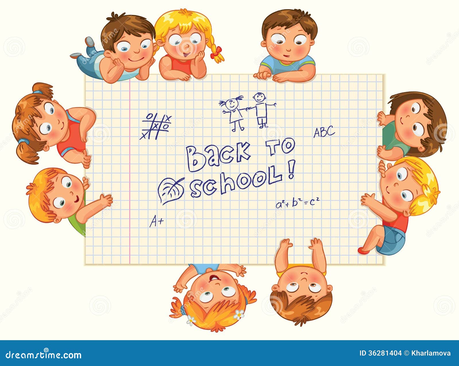 Blank Exercise Book Paper Sheet. Cartoon Vector | CartoonDealer.com ...