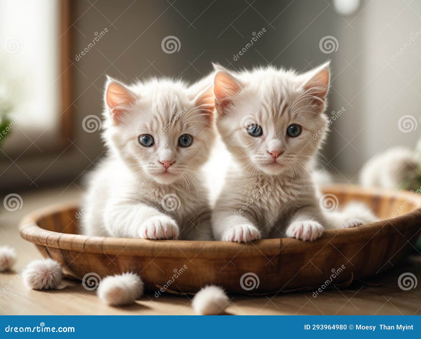 Two cute little kittens stock illustration. Illustration of young ...