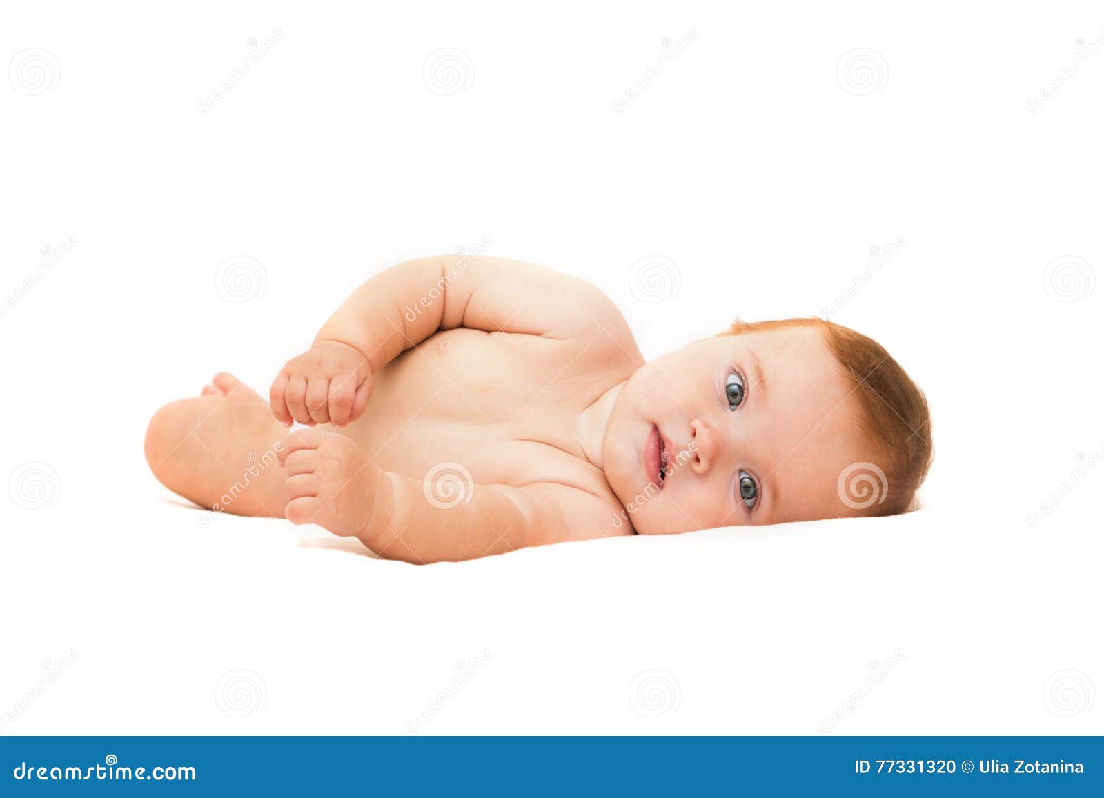 Cute Little Laughing Crawling Baby Stock Photo - Image of expression ...