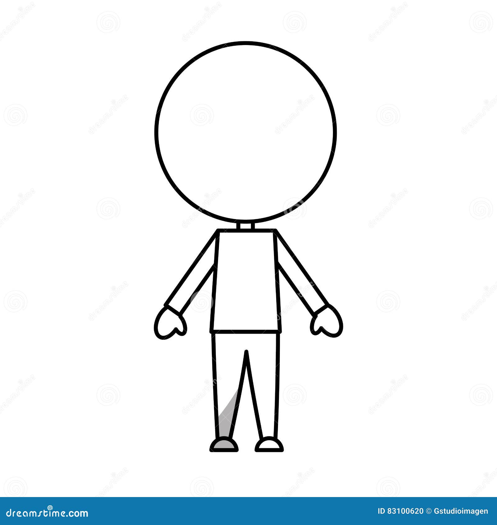 Cute little man character stock illustration. Illustration of cute ...