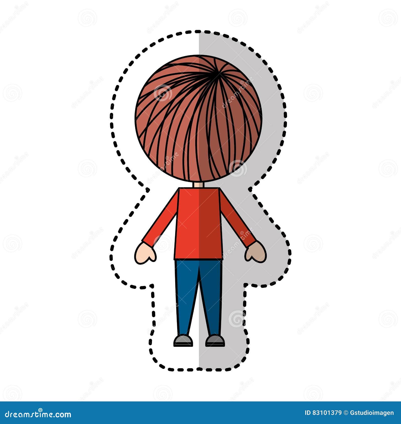 Cute little man character stock illustration. Illustration of male ...