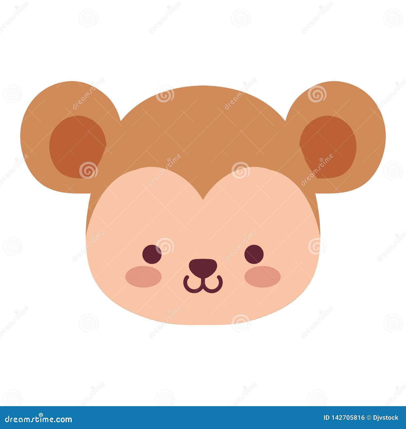 Cute and Little Monkey Character Stock Vector - Illustration of ...