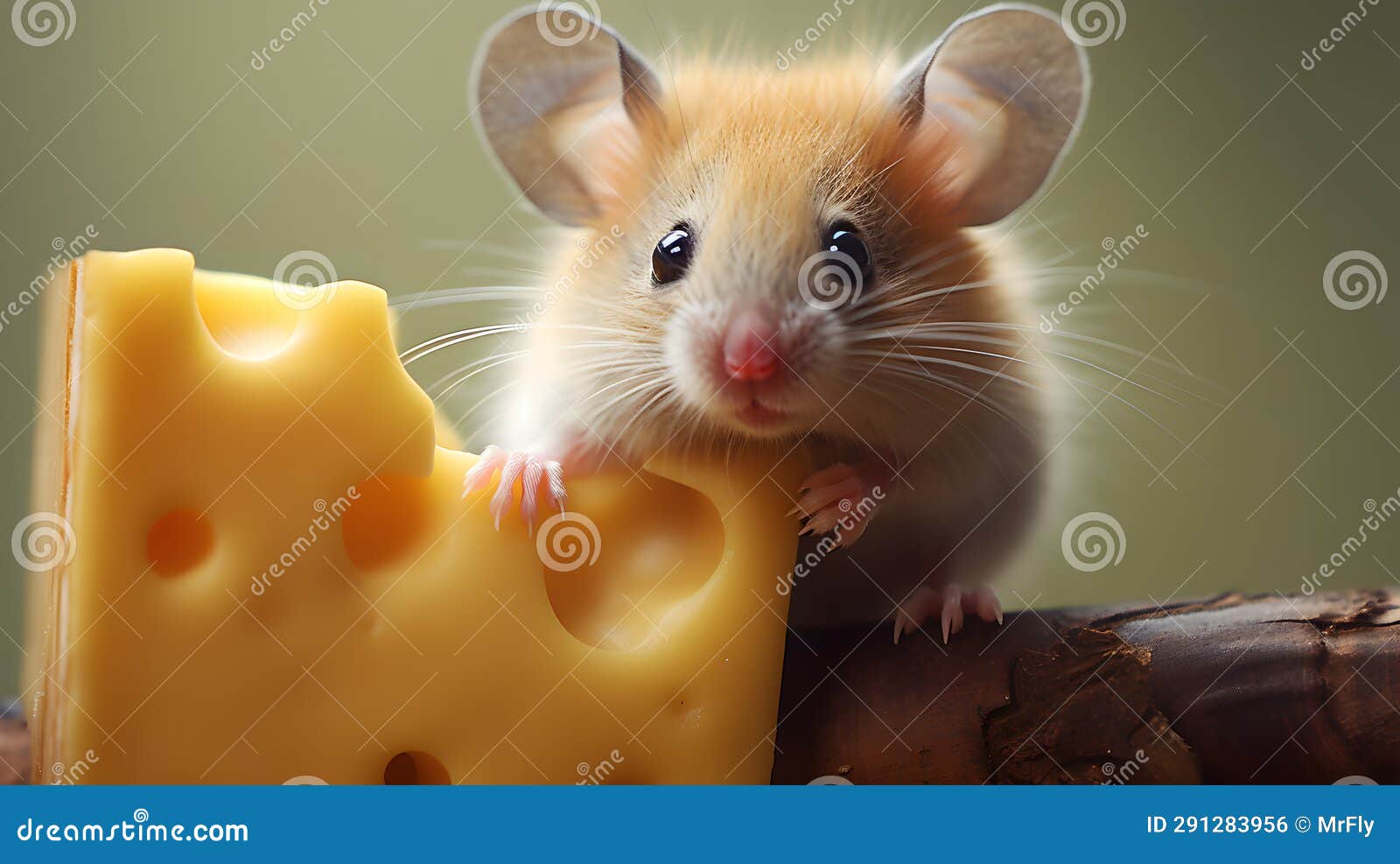 Cute Little Mouse Eating Cheese Stock Illustration - Illustration of ...