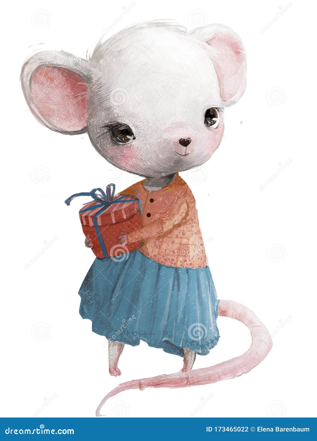 Mouse Girl Doing Defensive Position In Boxing Sport Vector Illustration ...