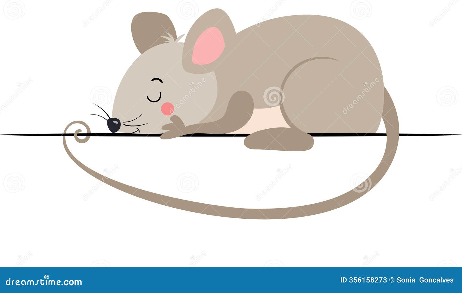 Relaxed Mouse Beach Vacation. Generate Ai Royalty-Free Stock Image ...