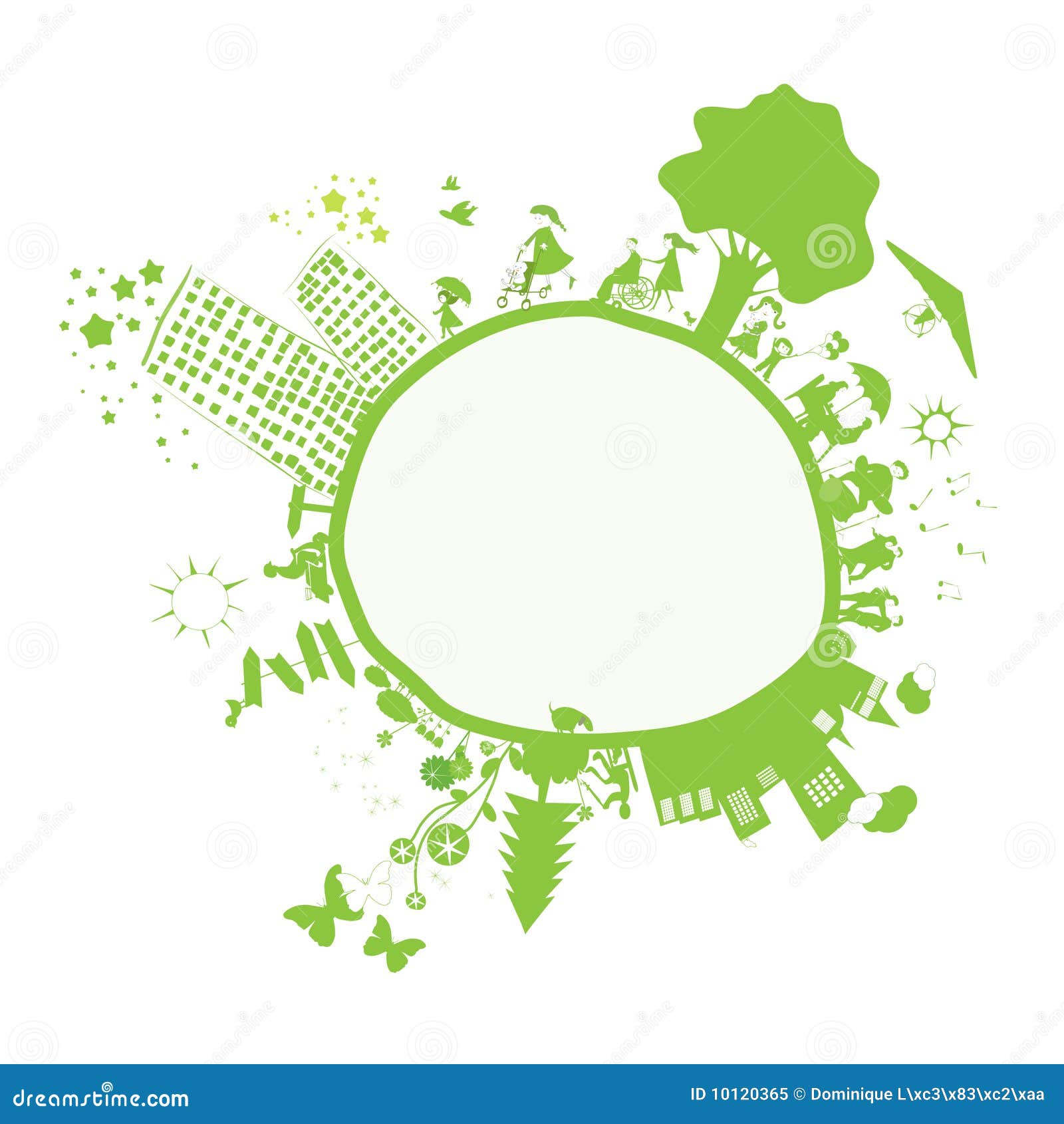 Cute little planet earth stock vector. Illustration of green - 10120365