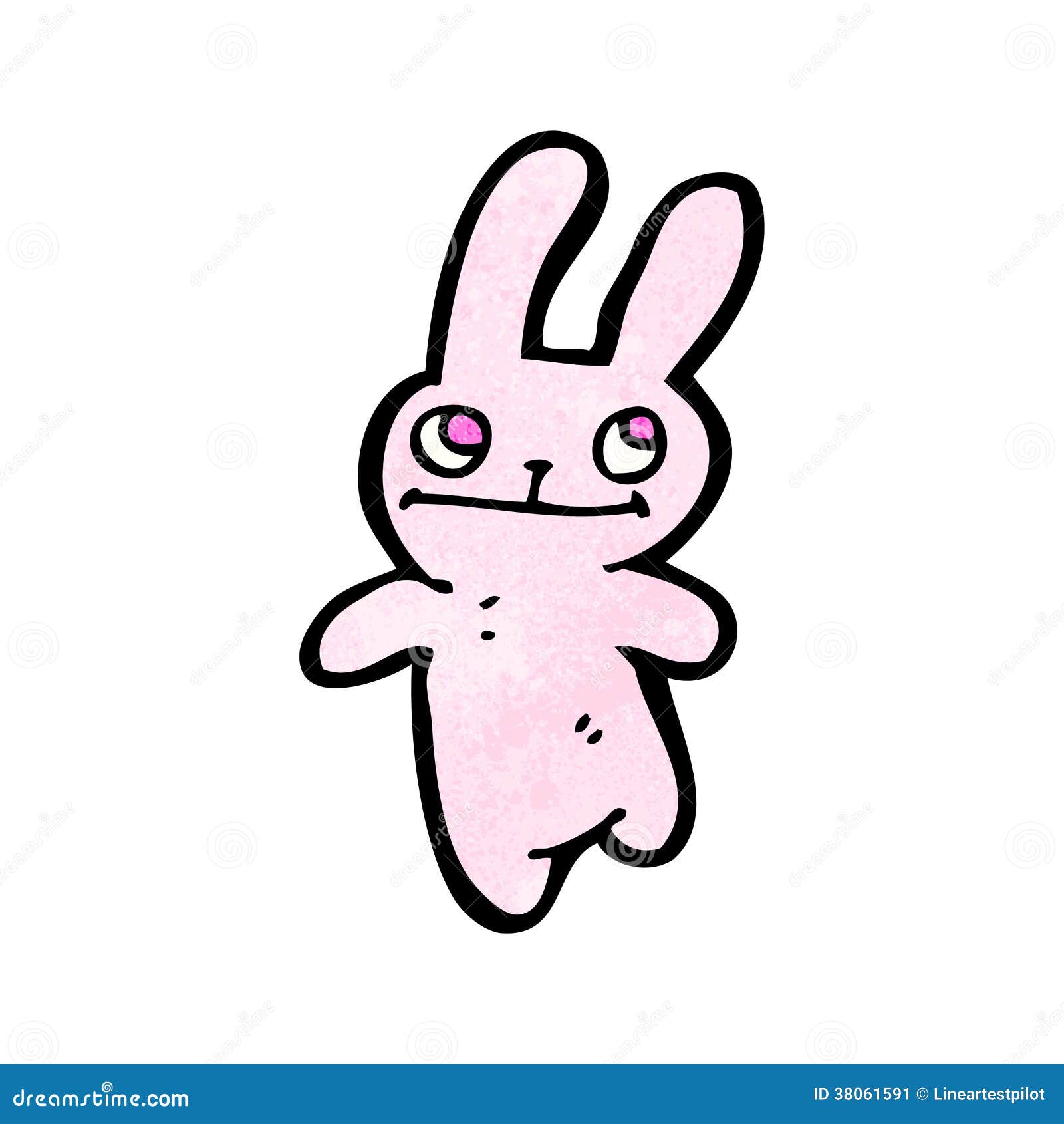 Cute little rabbit cartoon stock vector. Illustration of cartoon - 38061591