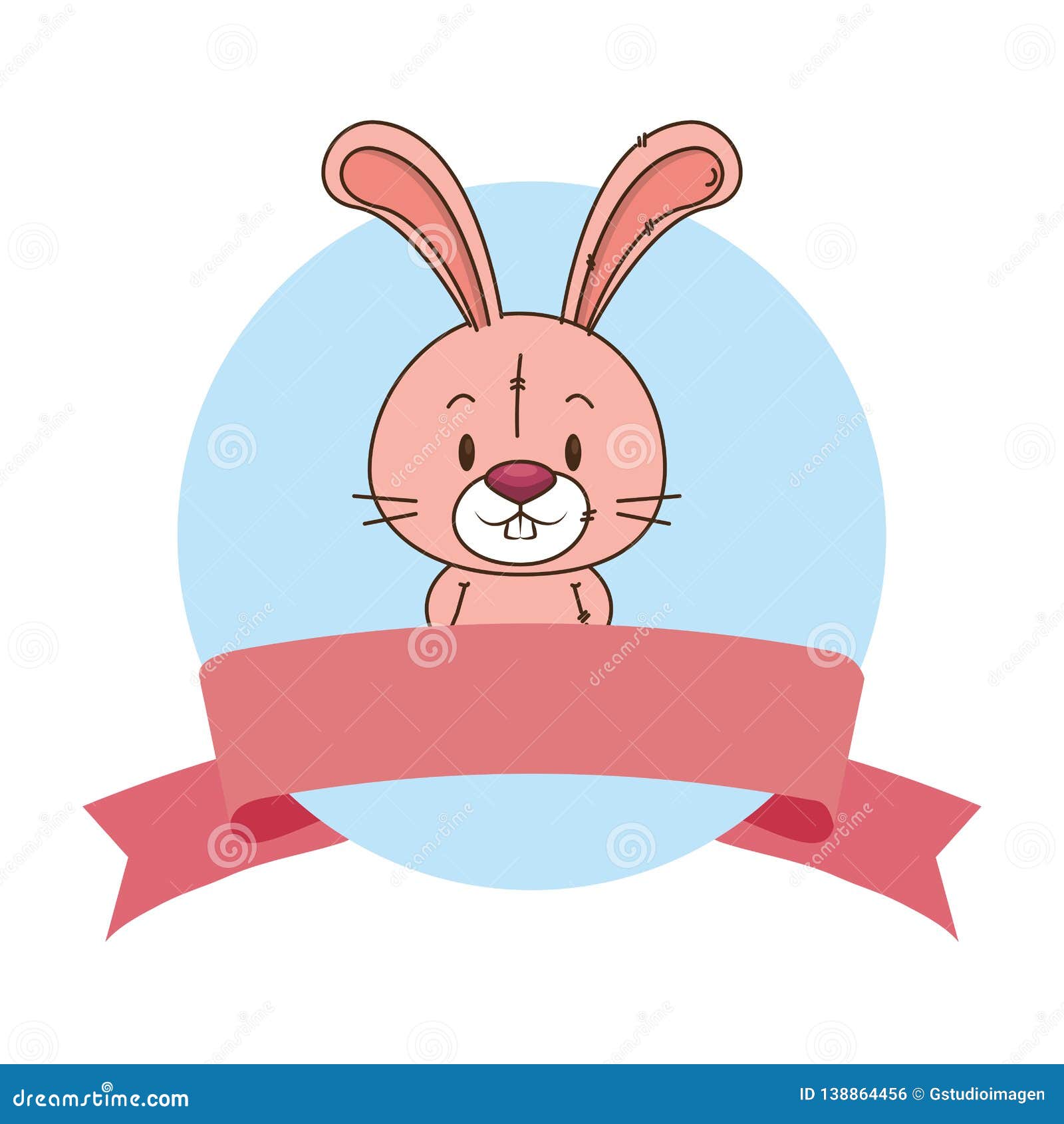 Cute Little Rabbit Character Stock Vector - Illustration of learn ...