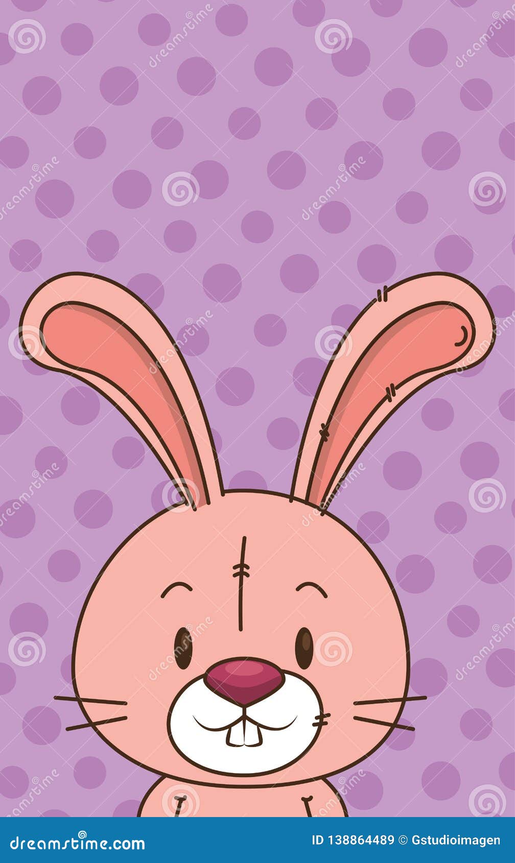 Cute Little Rabbit Character Stock Vector - Illustration of clipart ...