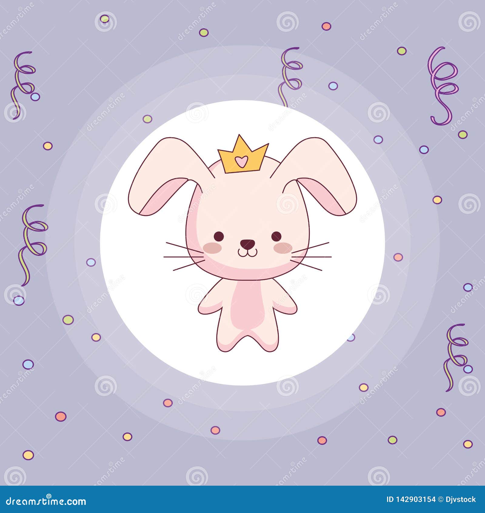 Cute and Little Rabbit Character Stock Vector - Illustration of bunny ...