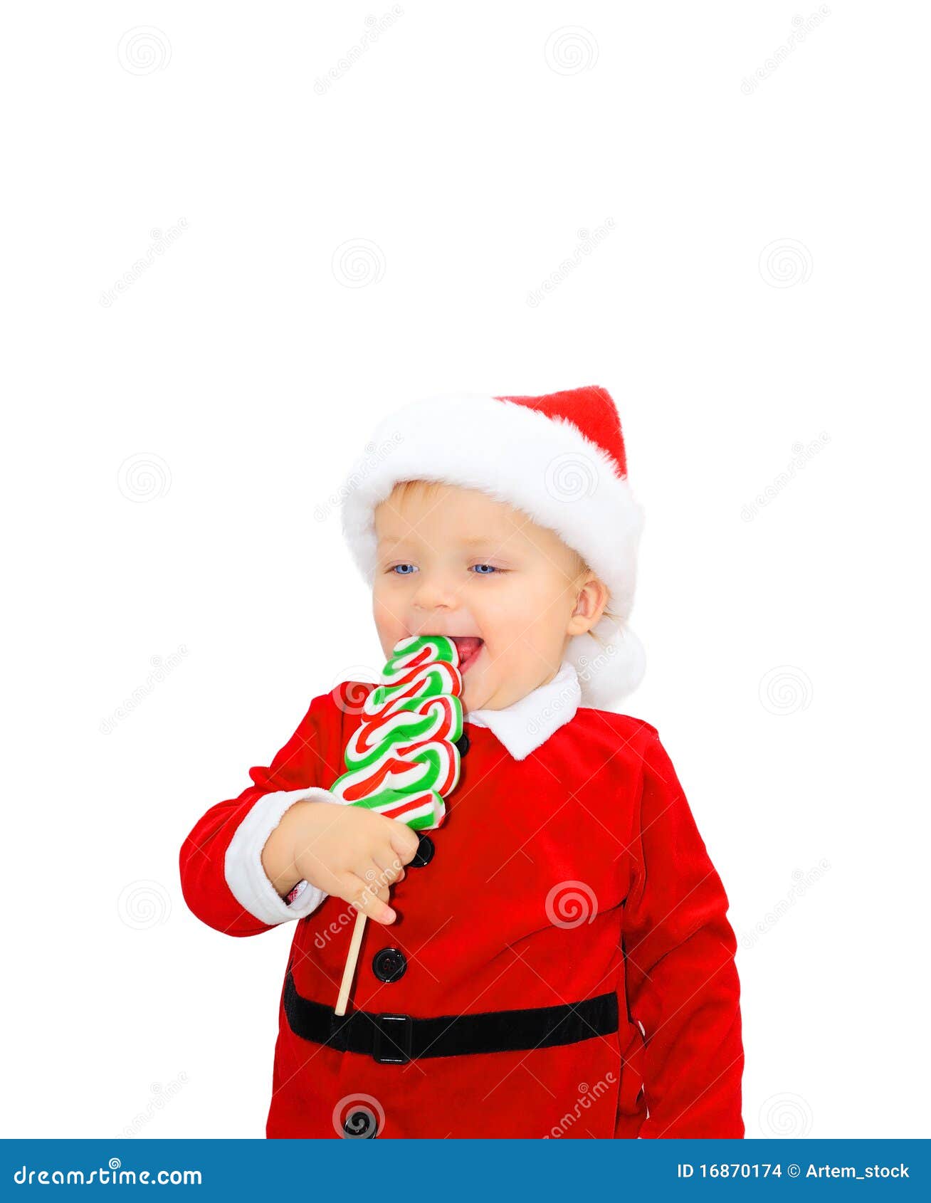 Cute little Santa Claus stock photo. Image of enjoy, beauty - 16870174