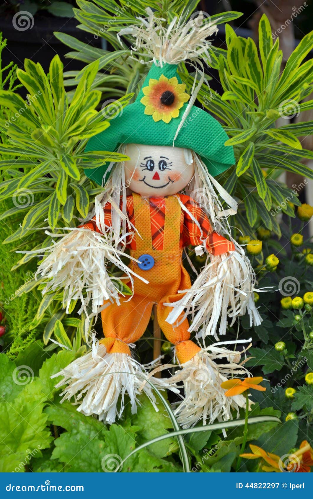 Cute Little Scarecrow Decoration Stock Image - Image of puppet ...