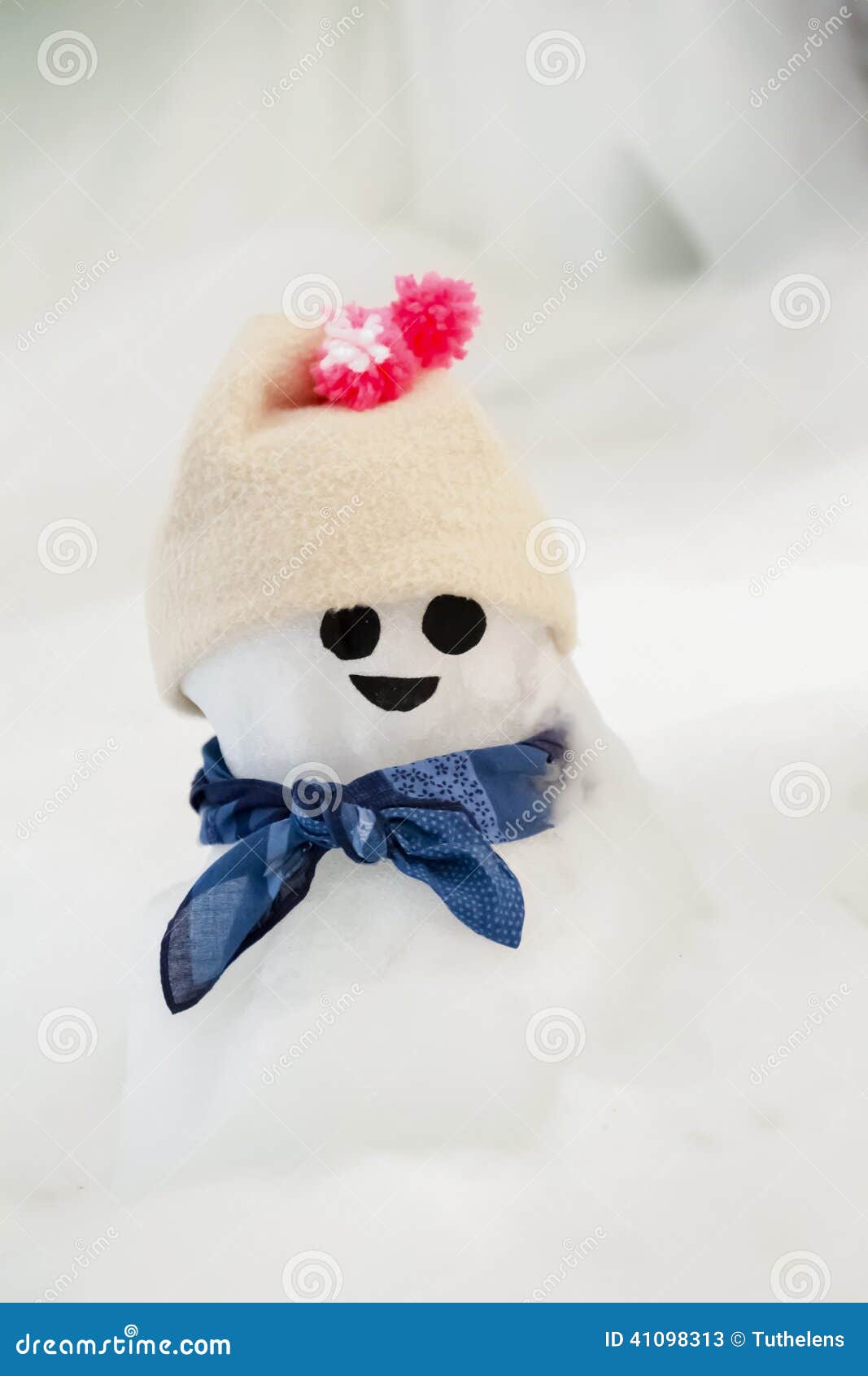 Cute little snowman stock image. Image of pick, cloud - 41098313