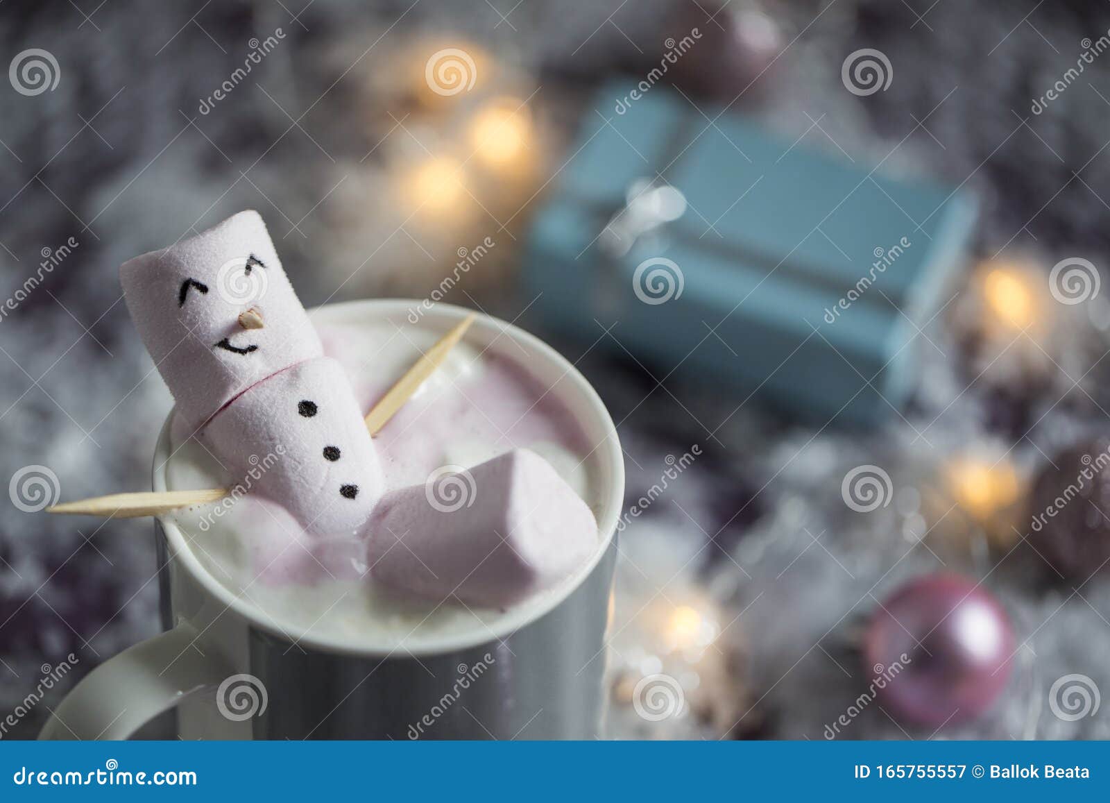 Snowman Bathing In The Bird Bath Royalty-Free Stock Photo ...