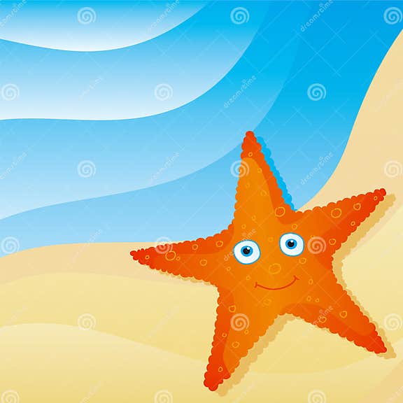 Cute little starfish stock vector. Illustration of underwater - 2731902