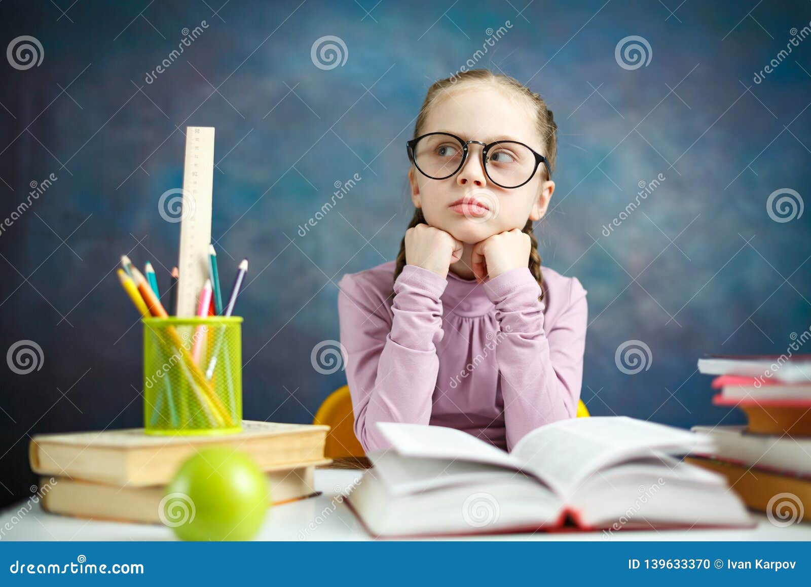 Cute Little Student Girl Study Photo Portrait Stock Photo - Image of ... Cute Little Student Girl Study Photo Portrait Stock Photo - Image of ...