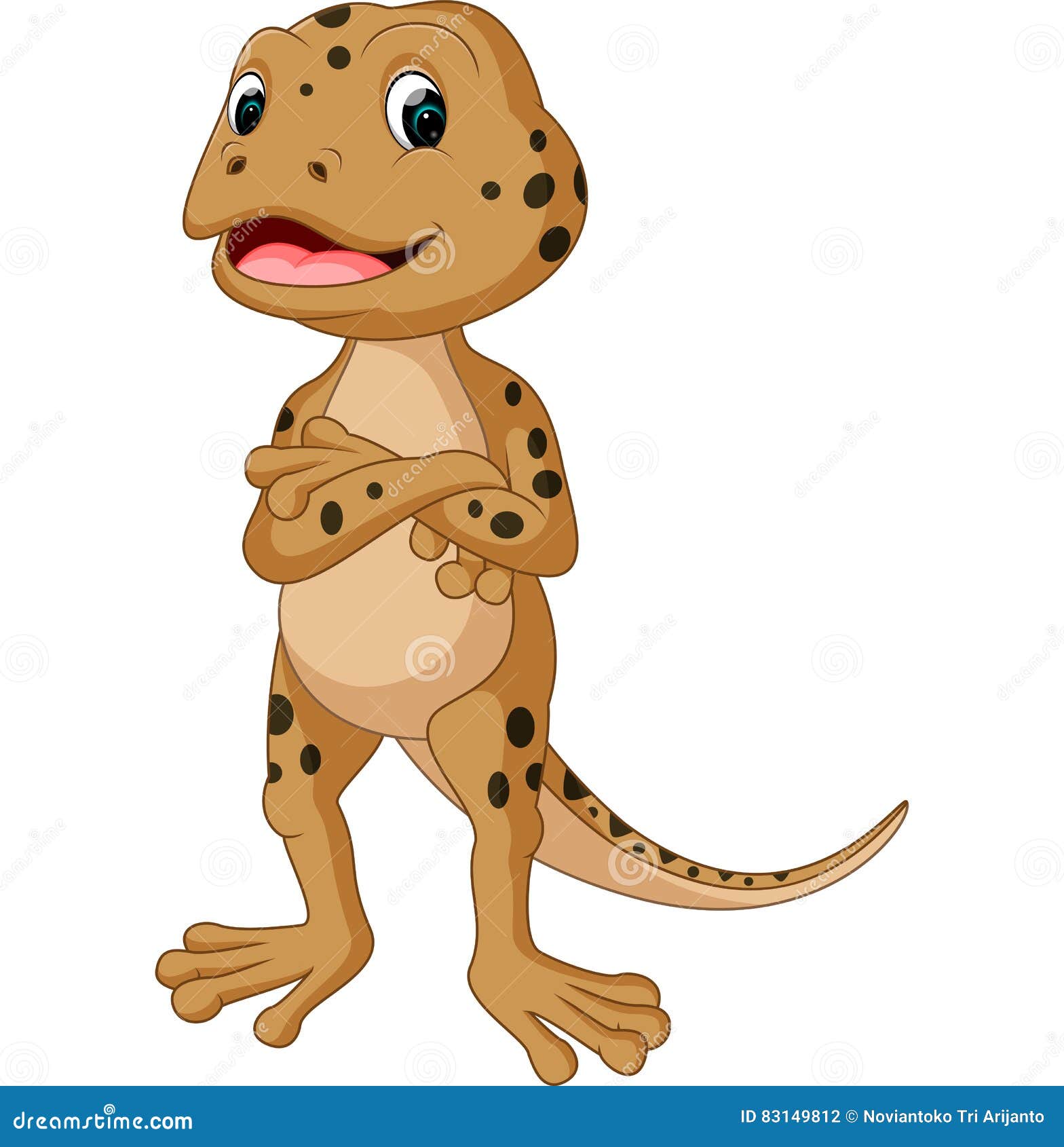 Cute lizard cartoon stock vector. Illustration of reptile - 83149812
