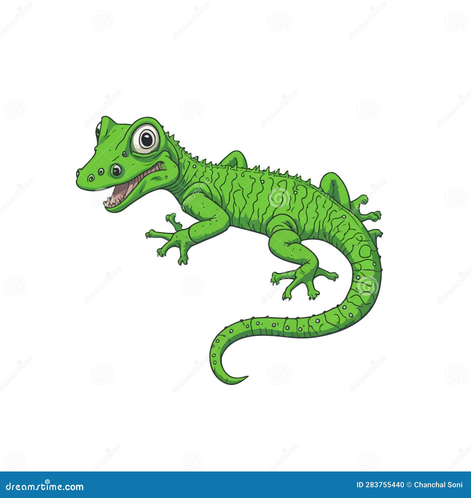 Cute Lizard Cartoon Vector Design Stock Illustration - Illustration of ...